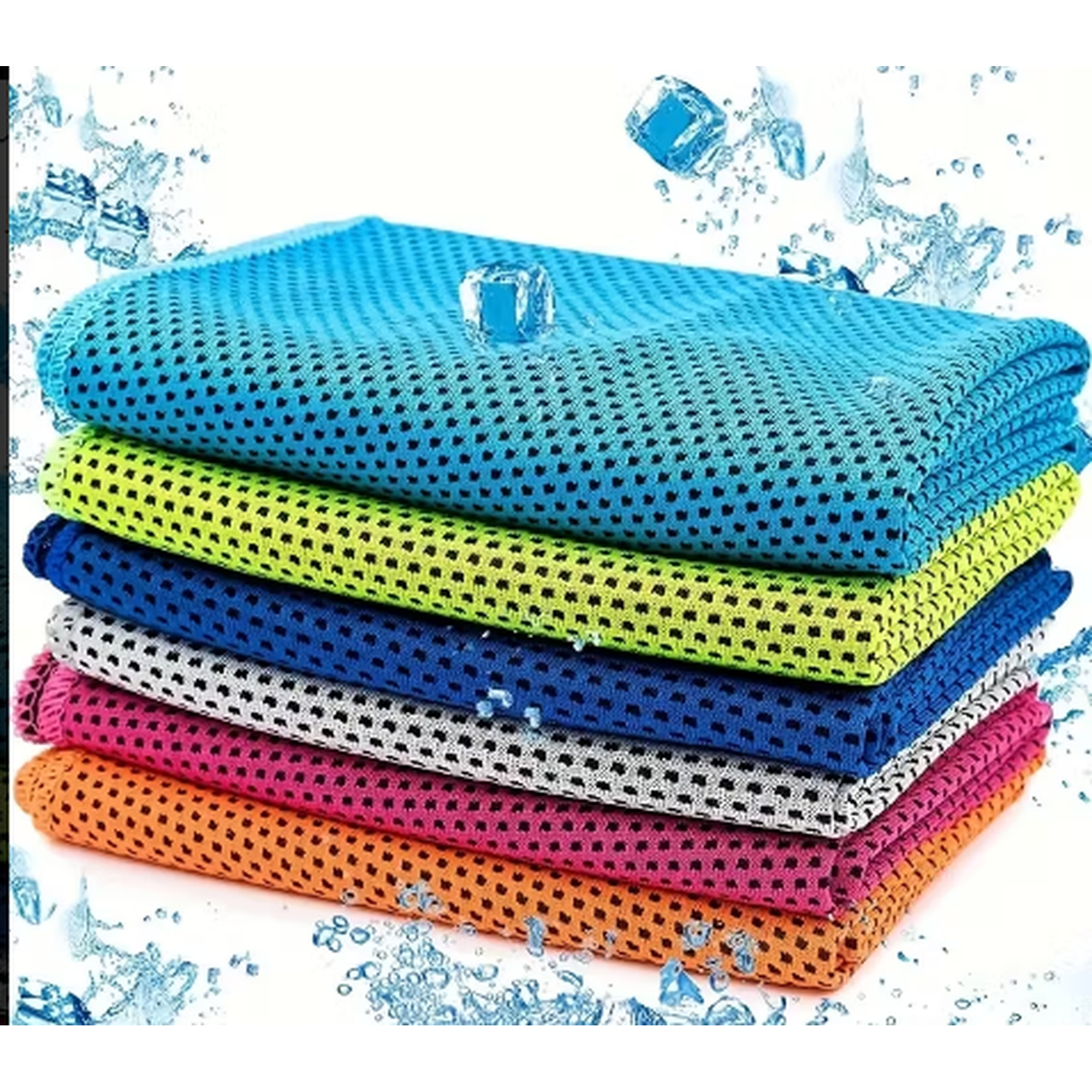Quick-Drying Sports Towel with Storage Box and Cooling Ice Blanket for ...
