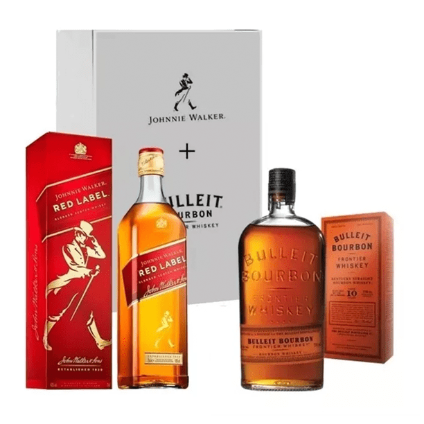 Whisky JW Red Label 750ml + Whiskey Bulleit 750ml | Lider