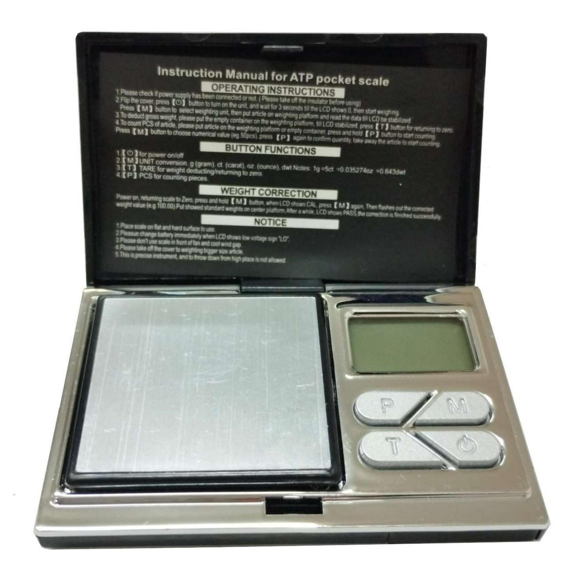 Mini Gramera Pesa De Bolsillo Digital Precision 0.01-200g multicolor ...