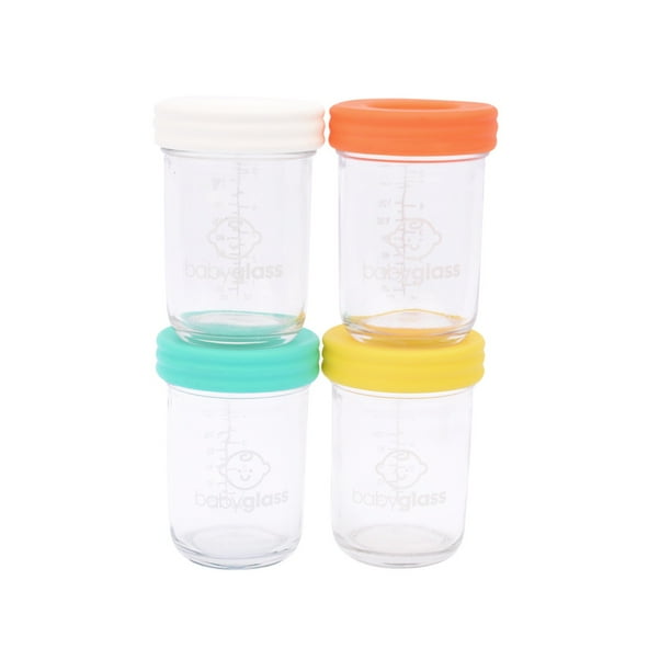 Set De 4 Contenedores De Vidrio De 240 Ml | Lider