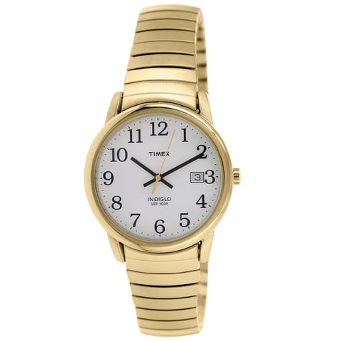 Reloj Timex Easy Reader T2N090 De Expansión En Tono Dorado