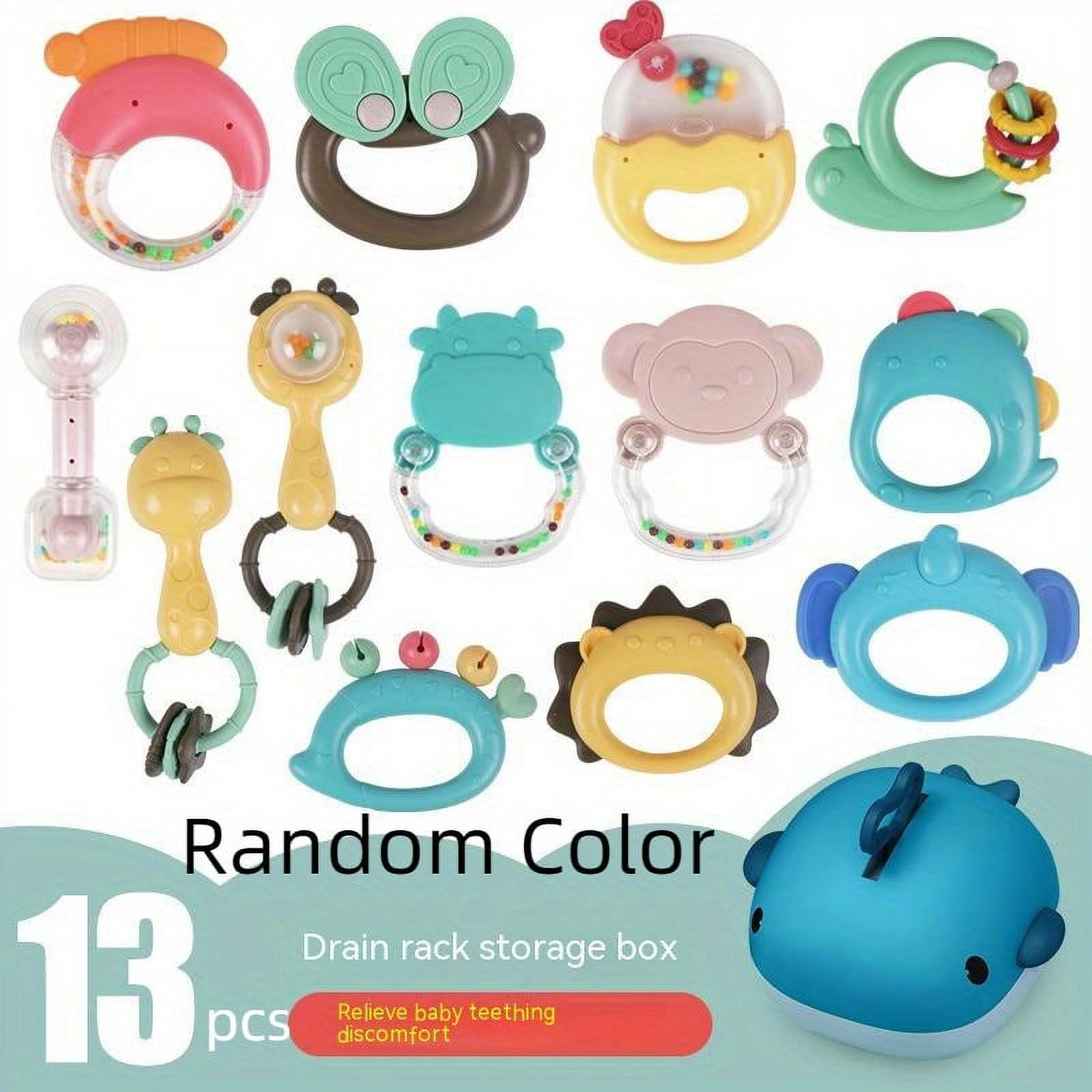 Baby Ringing Bell Toy Set Newborn Handbell Gift Box Baby Teeth Gum Bite ...