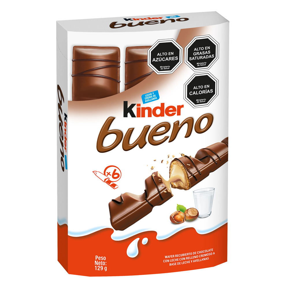 Kinder Bueno - Chocolate Importado (Caja Con 6 Unidades) | Lider