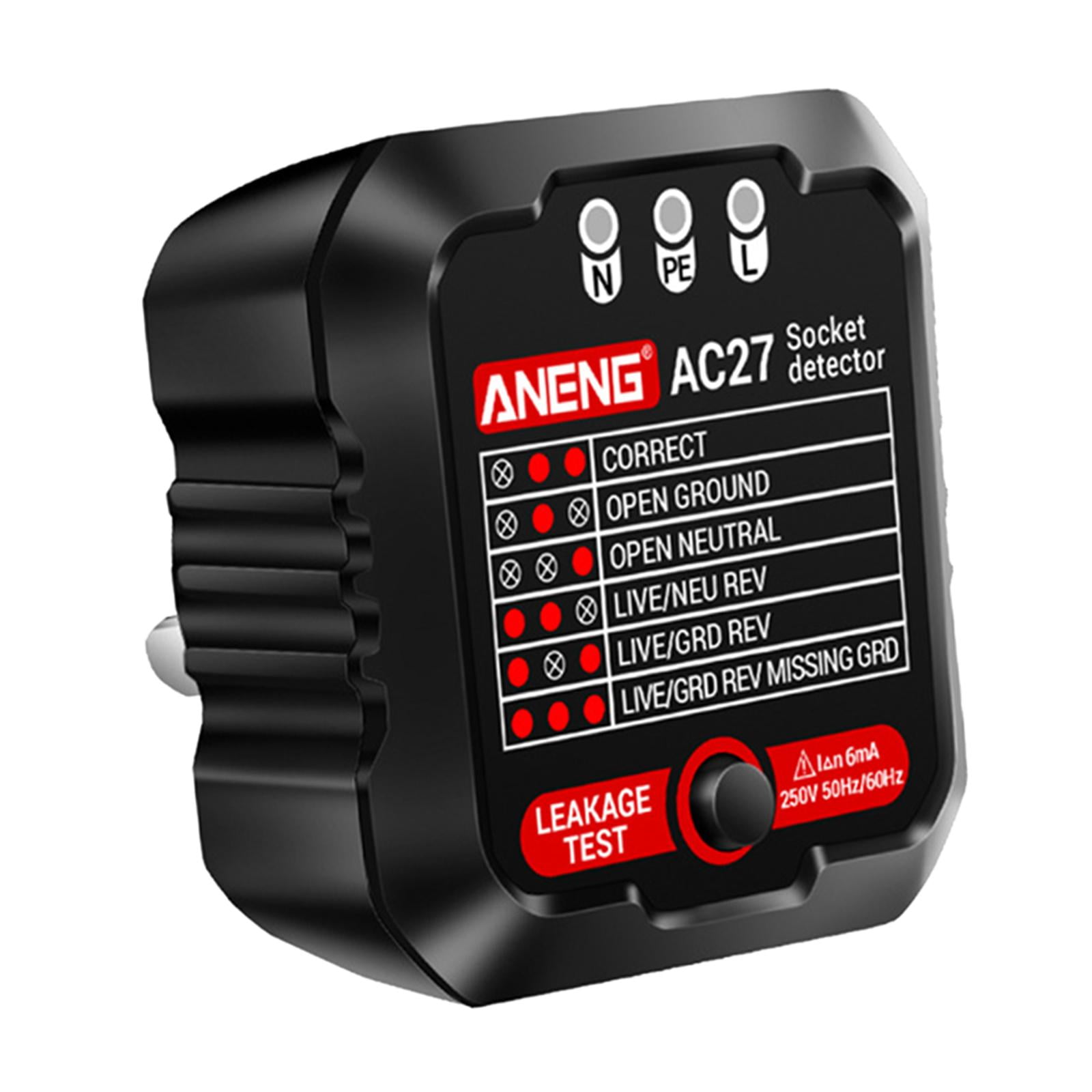 Probador De Salida Cableado Circuito Polaridad Detector De Voltaje ...
