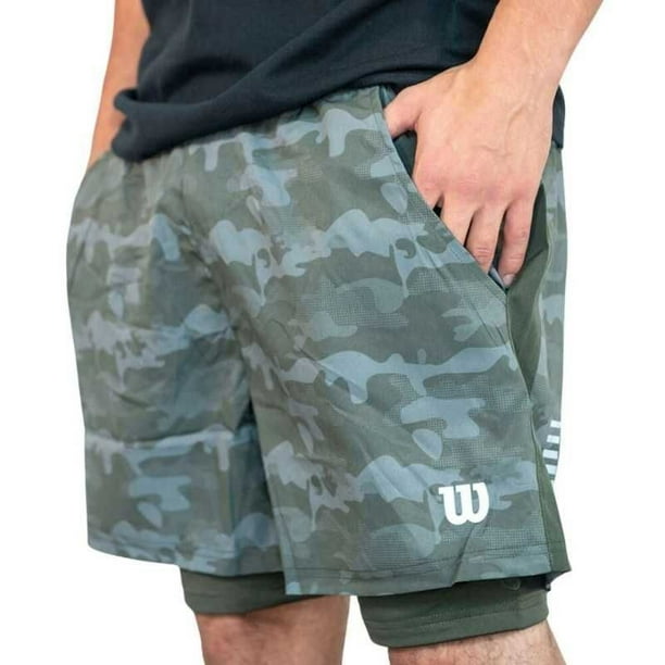 Short Wilson Flex Verde Con Calza Tenis Padel | Lider