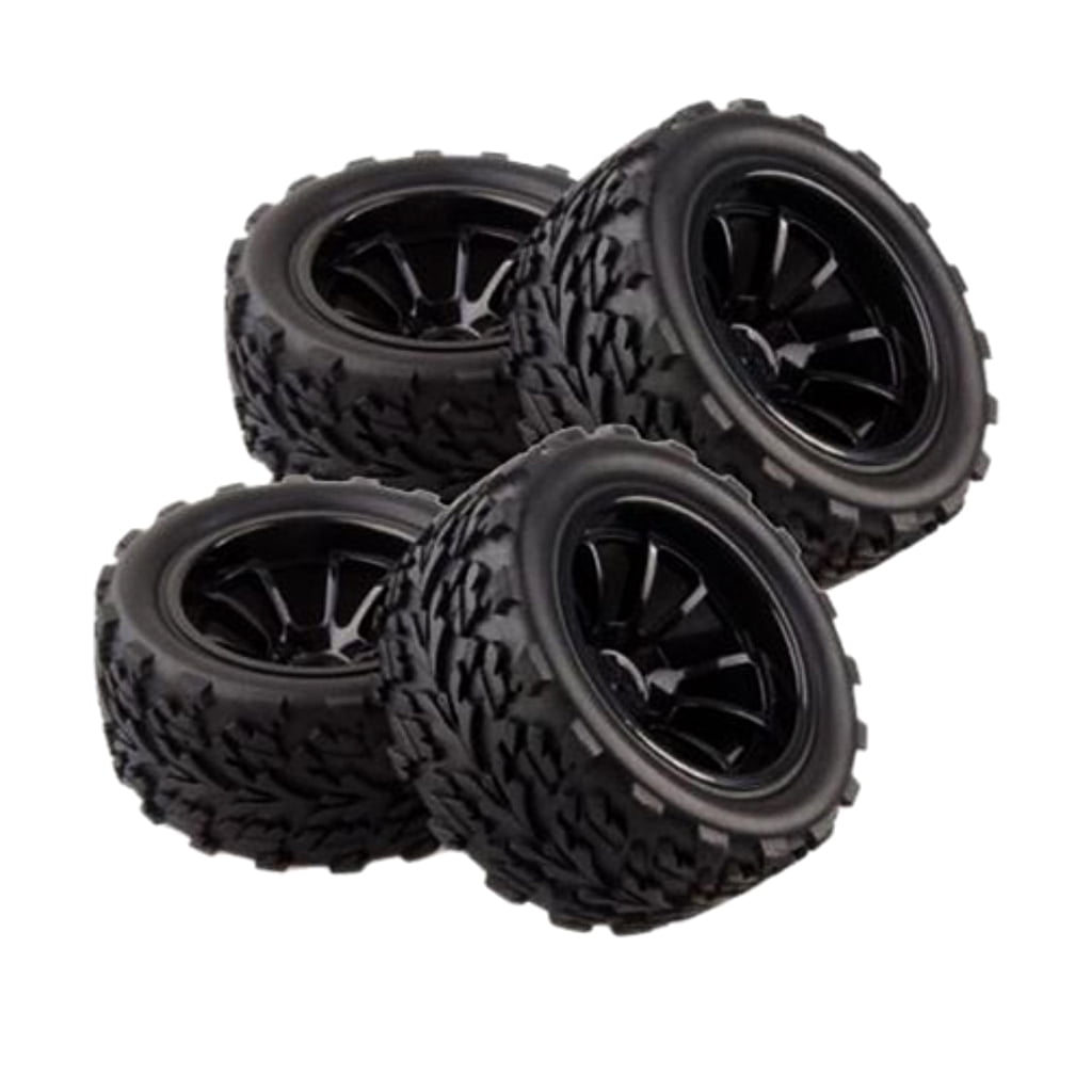 4 Piezas RC Car 1/10 Racing Wheel Rim Neumáticos Para 1/10 HSP HPI ...
