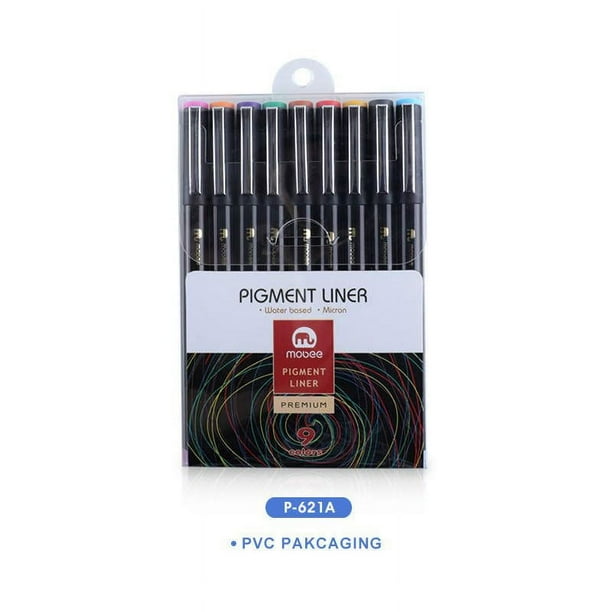 Lapices Tiralineas Set 9 Colores Lettering Marcador Mobee | Lider