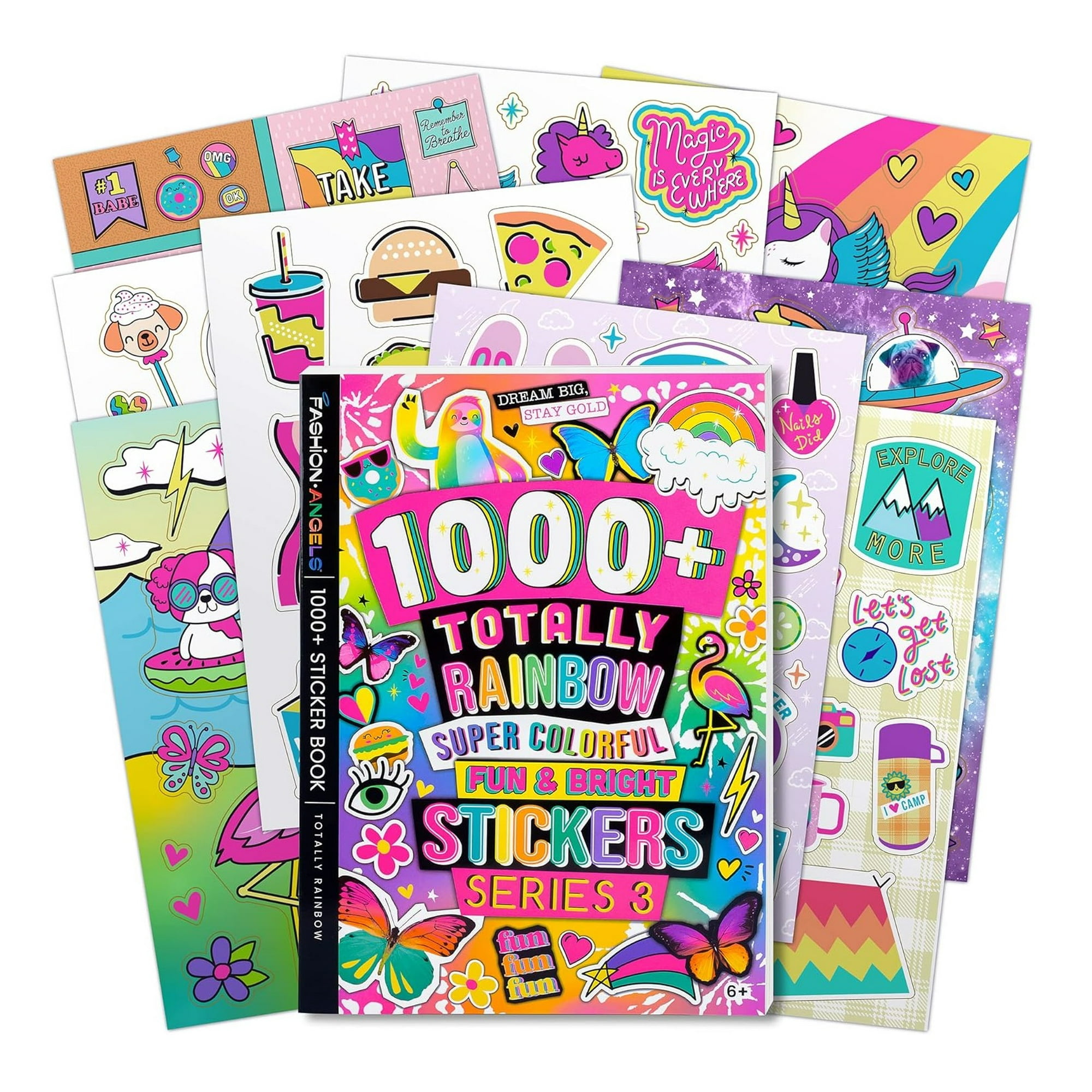 Libro Con Stickers 1000 Totally Rainbow Fashion Angels | Lider