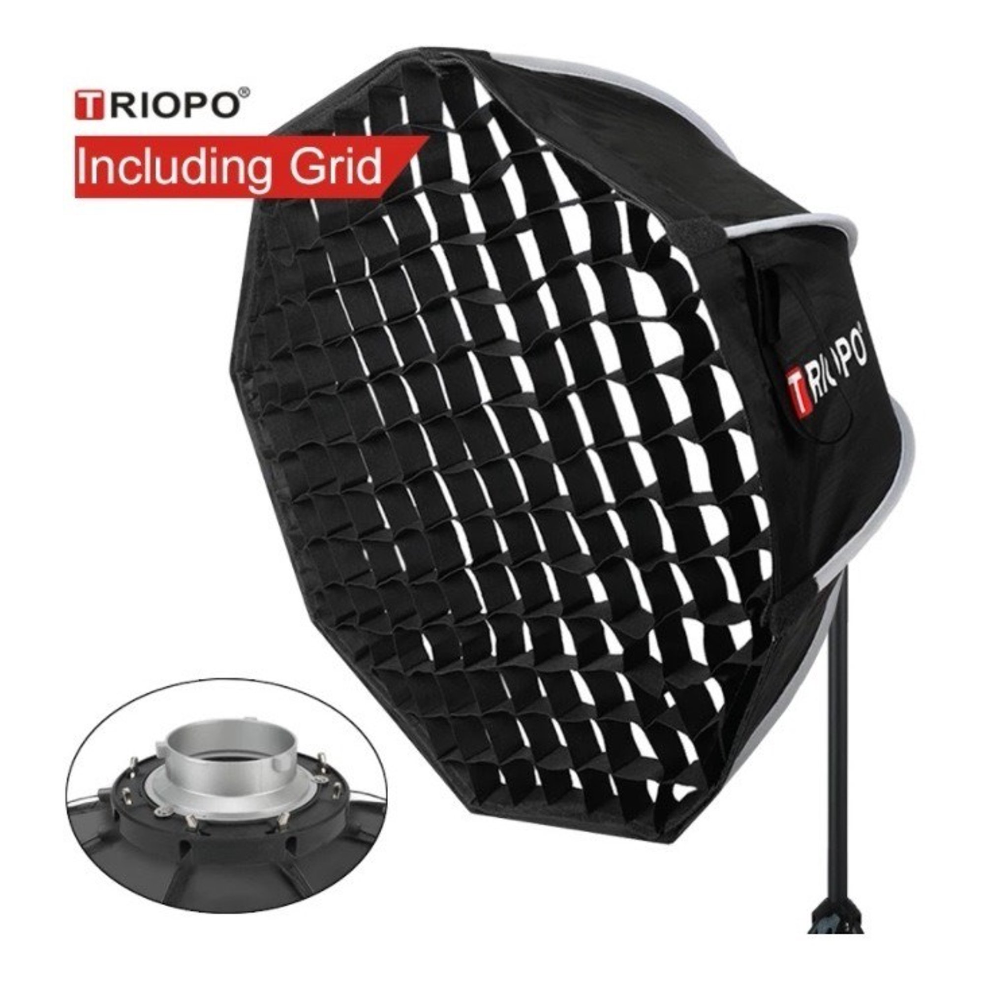 SOFTBOX TRIOPO 55CM BOWENS K2-55 + GRILLA | Lider