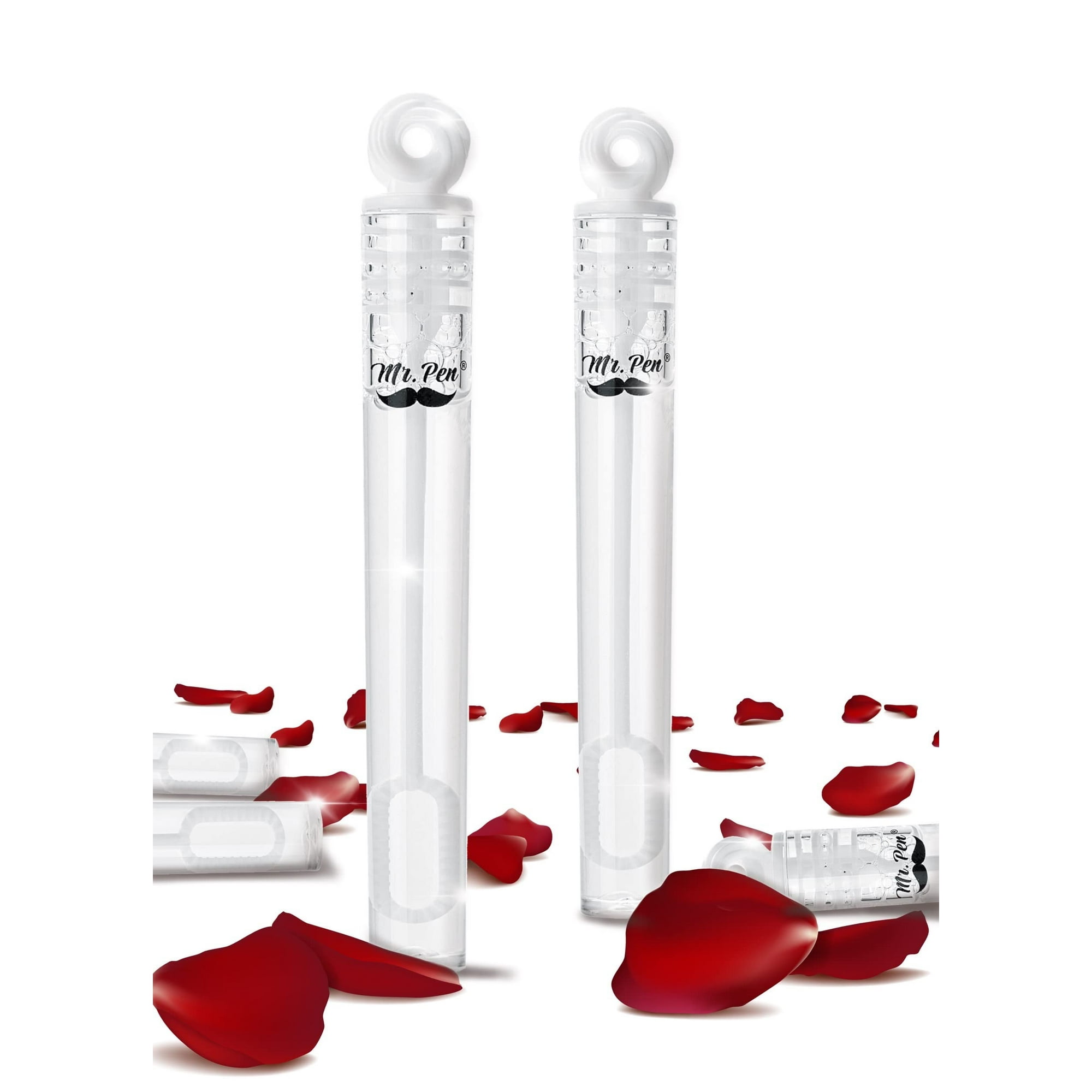Mini Bubble Wands Mr. Pen blanco, 10 cm, paquete de 16 unidades, fiesta ...