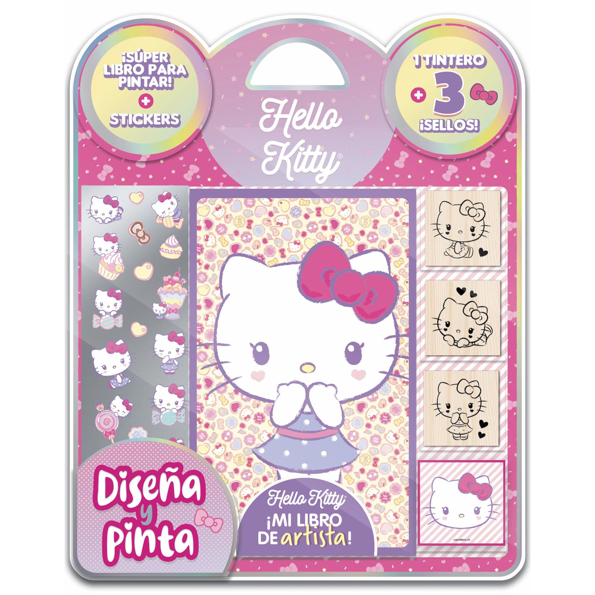 Blister libro para pintar + 1 tintero hello kitty | Lider