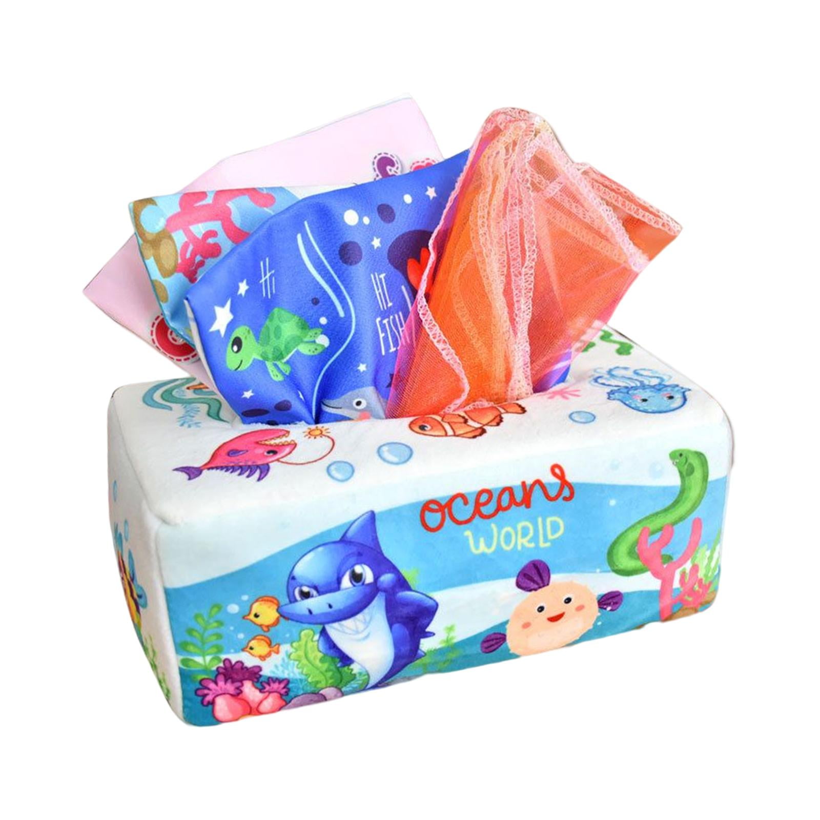 Baby Tissue Box Busy Pull Tissues Play Paper Juguetes Sensoriales Para ...