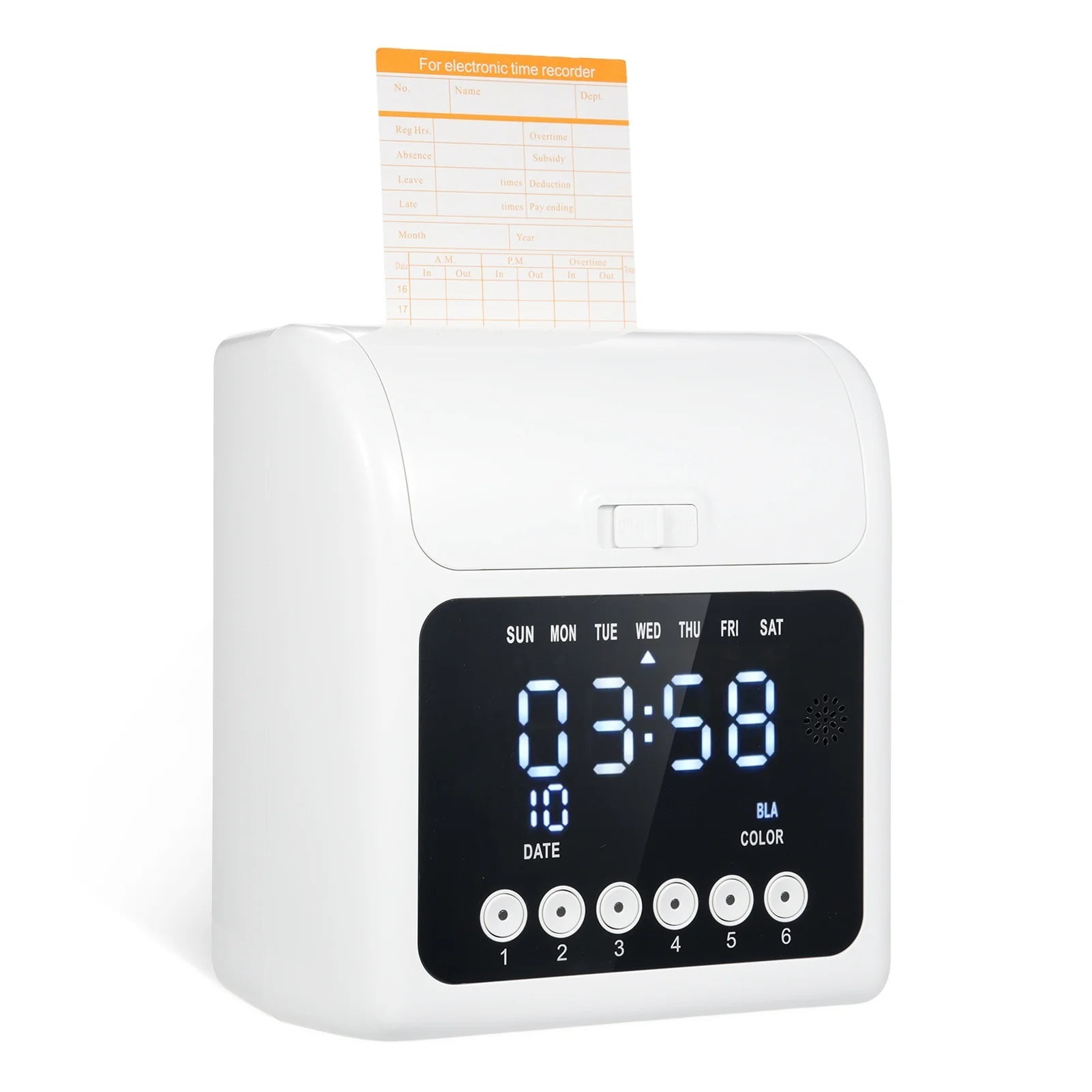 Reloj Control De Asistencia Con Tarjetero + 100 Tarjetas | Lider