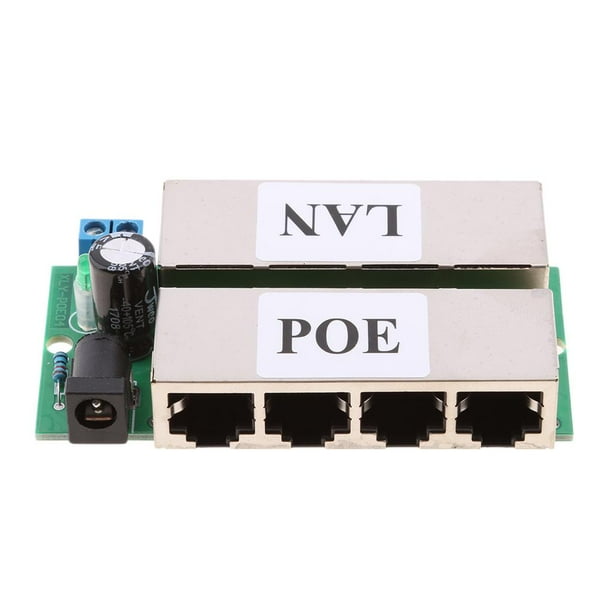 Inyector De Módulo De Fuente De Alimentación Poe Para Cámara Web Con Puente Ethernet, Color ...