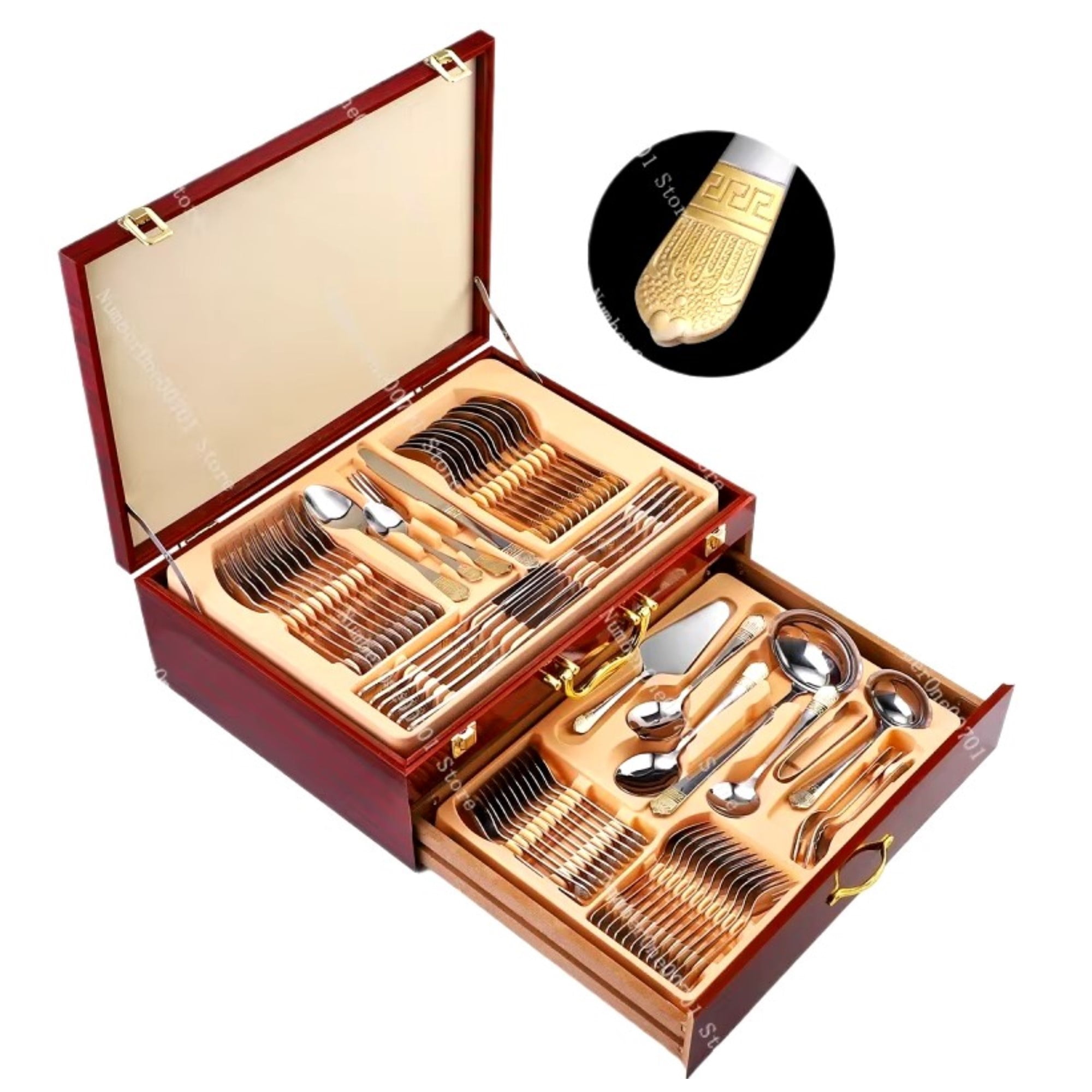 Set Juego De Cubiertos 72pcs Acero Inox Premiun Vintage | Lider