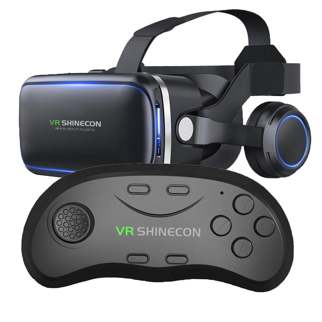 Gafas De Realidad Virtual Con Auriculares 3D VR Con Mango De Juego | Lider