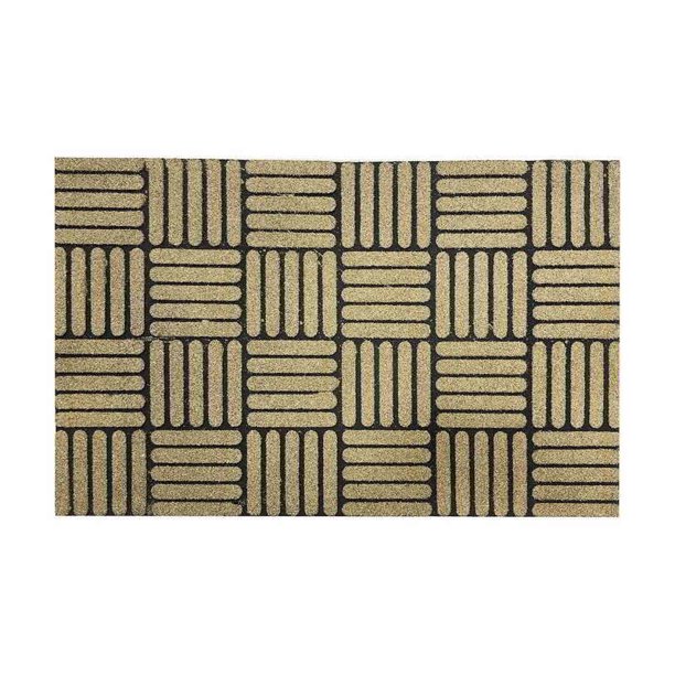 Limpiapiés Eco Rubber 45x75 Café - Arena Pvc | Lider
