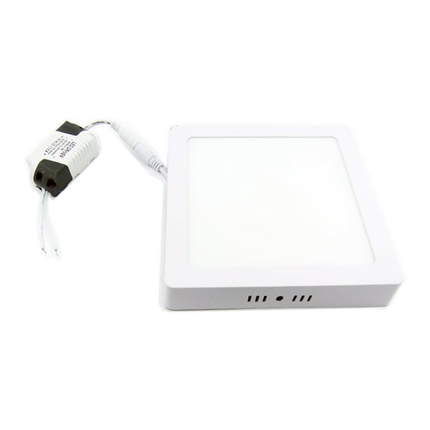 Foco LED Panel 12 Watt Cuadrado Sobrepuesto Luz Blanca | Lider