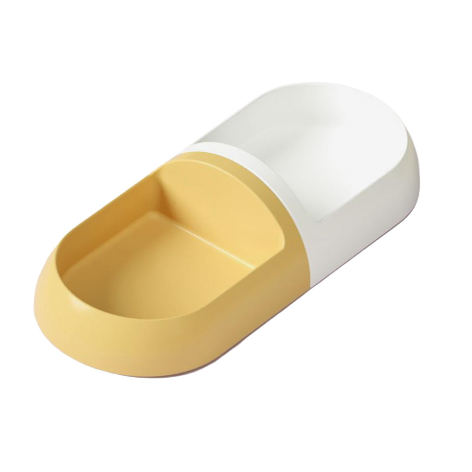 Cat Double Bowl Cat Food Bowl Reutilizable En Forma De Cápsula Para ...