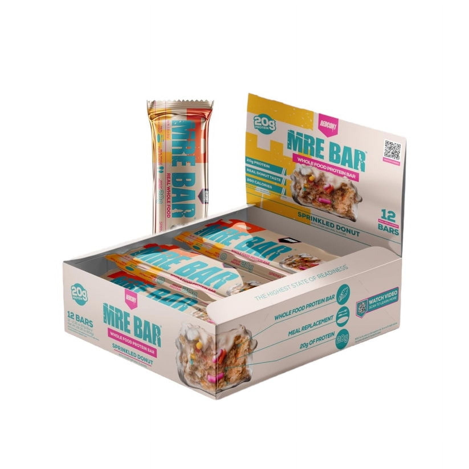 Box 12 Barras Mre Bar 20g Proteina Sprinkled Donut - | Lider