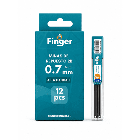 Finger - Caja 12 Unidades Minas De Repuesto 2.0 Mm