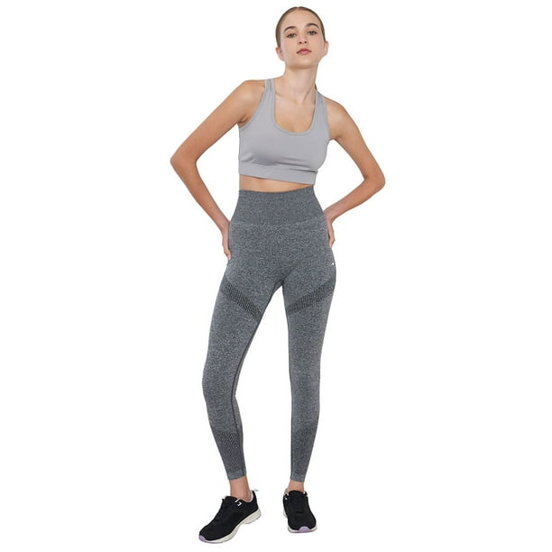 Calza Mujer Deportiva Seamless Gris Oscuro Corona | Lider