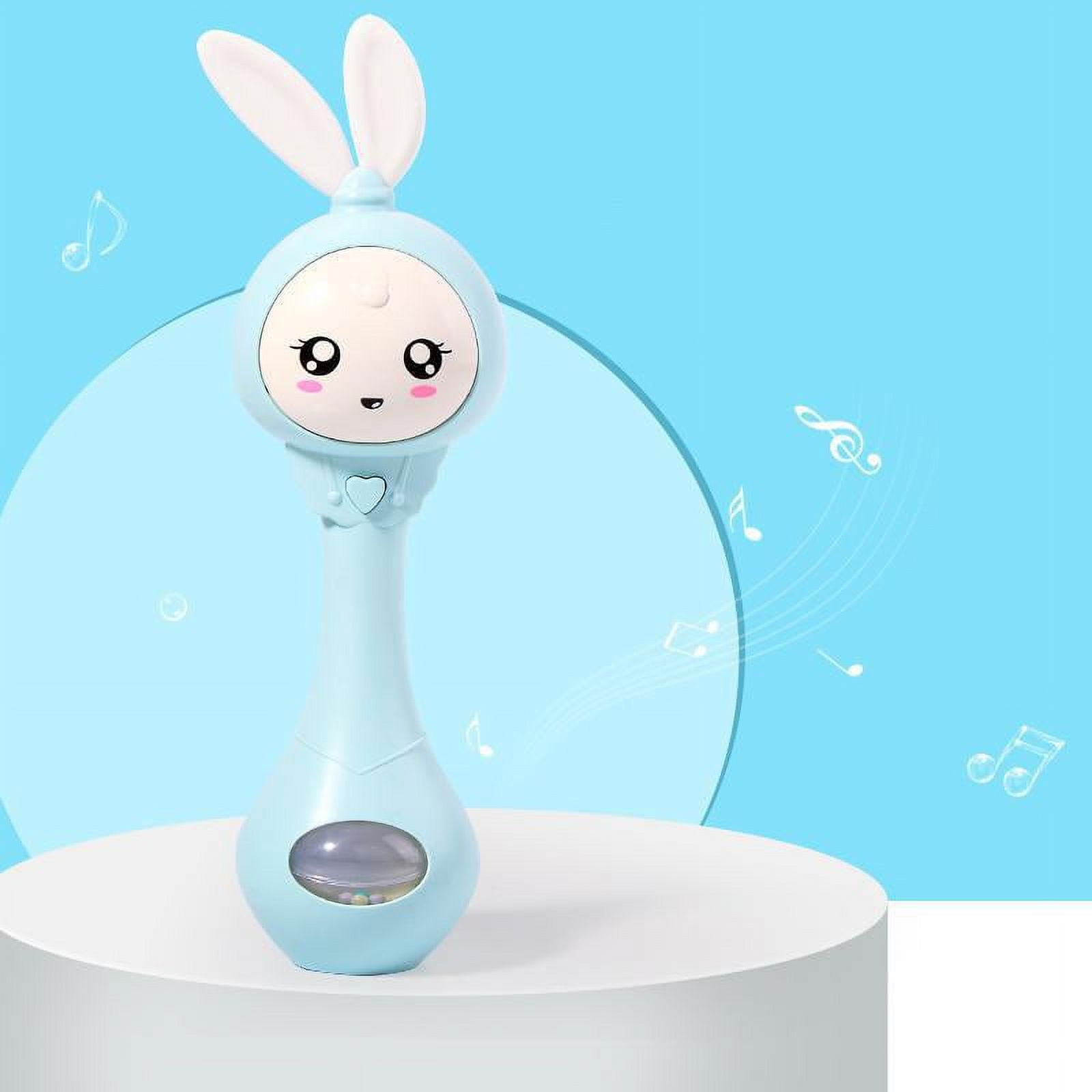 Baby Music Flashing Rattle Toys Rabbit Teether Hand Bells, Mobile ...