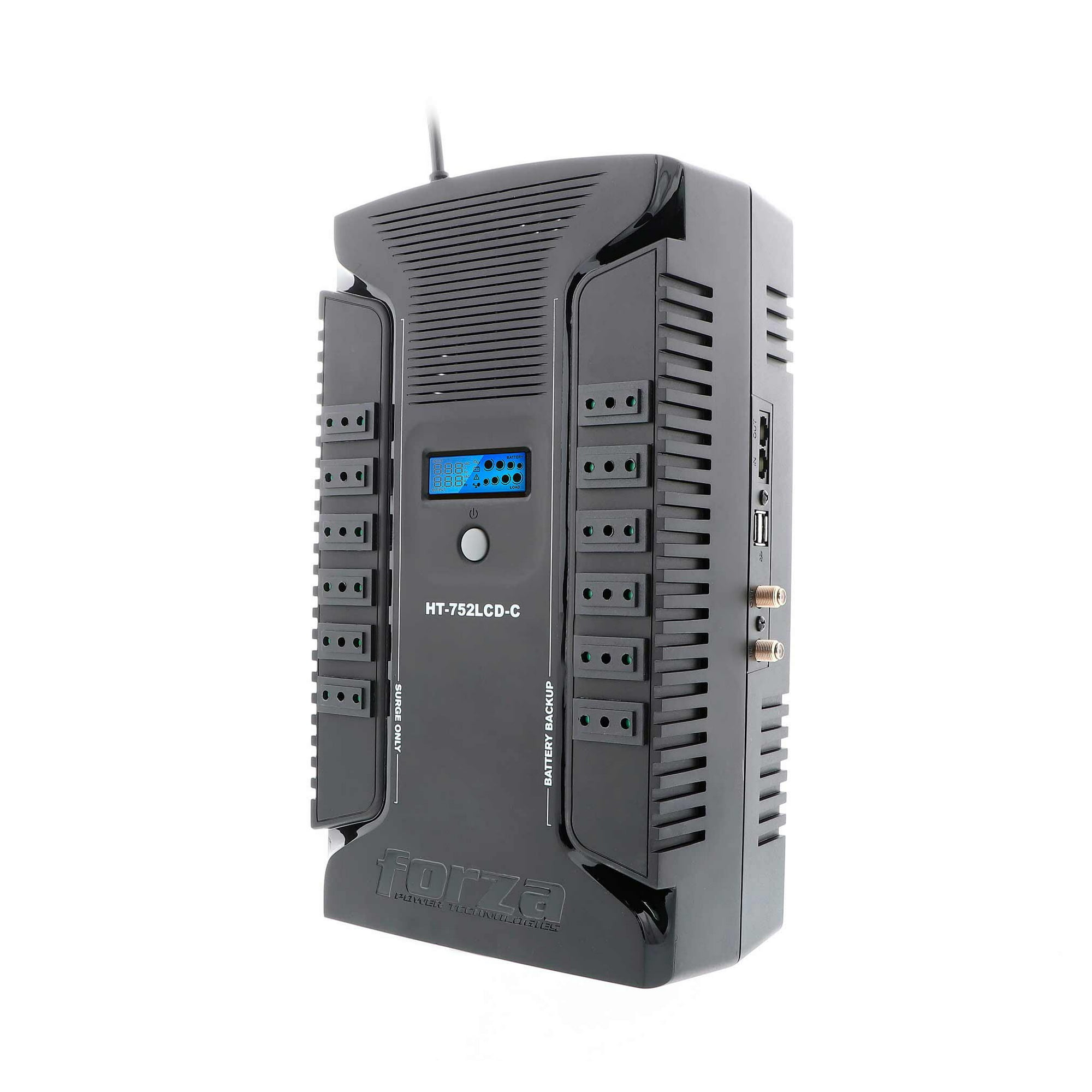 Ups Forza Interactiva 750va 375w 12 Tomas HT-752LCD-C | Lider