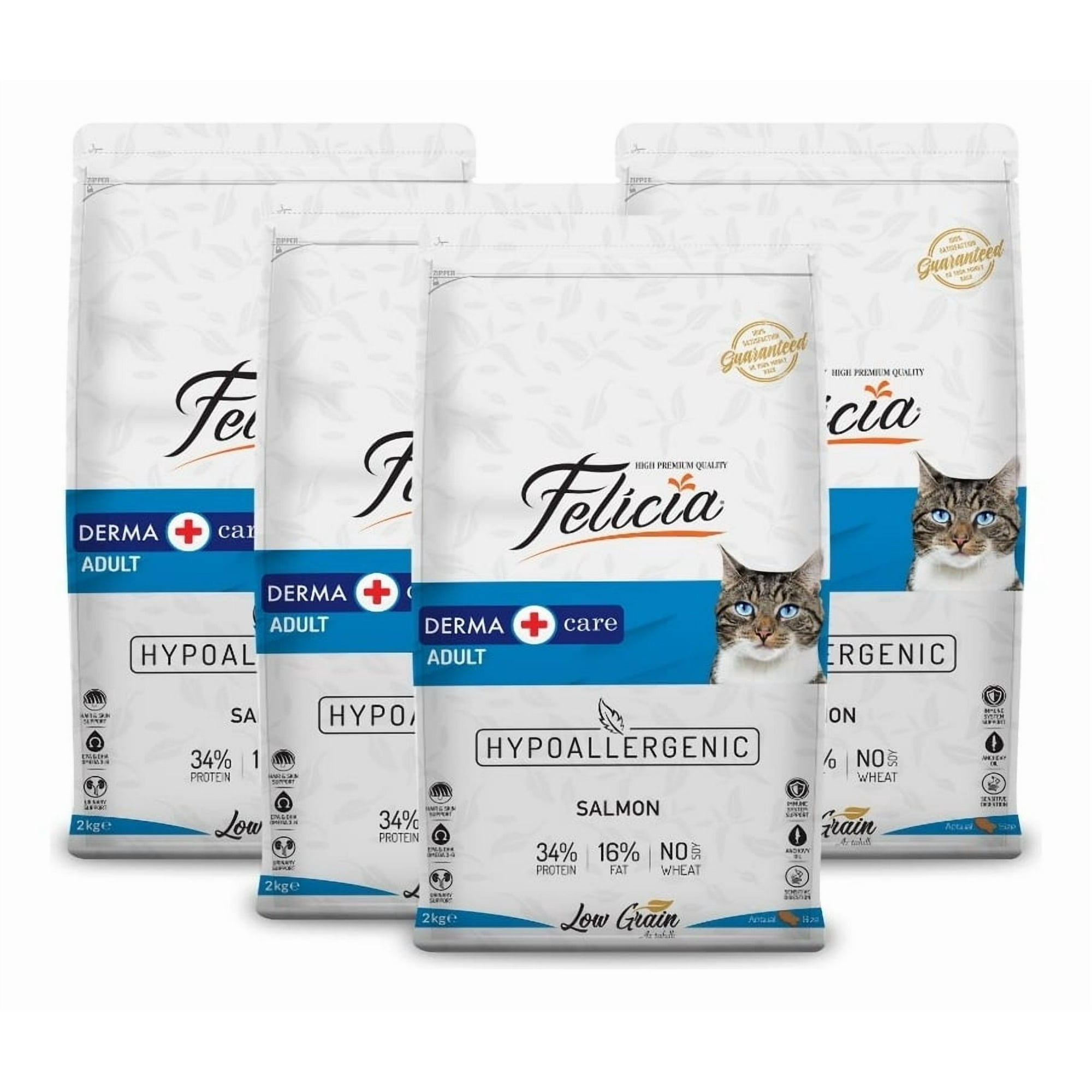 Pack x 4 - Alimento Felicia Hipoalergénico Gato - Salmón | Lider