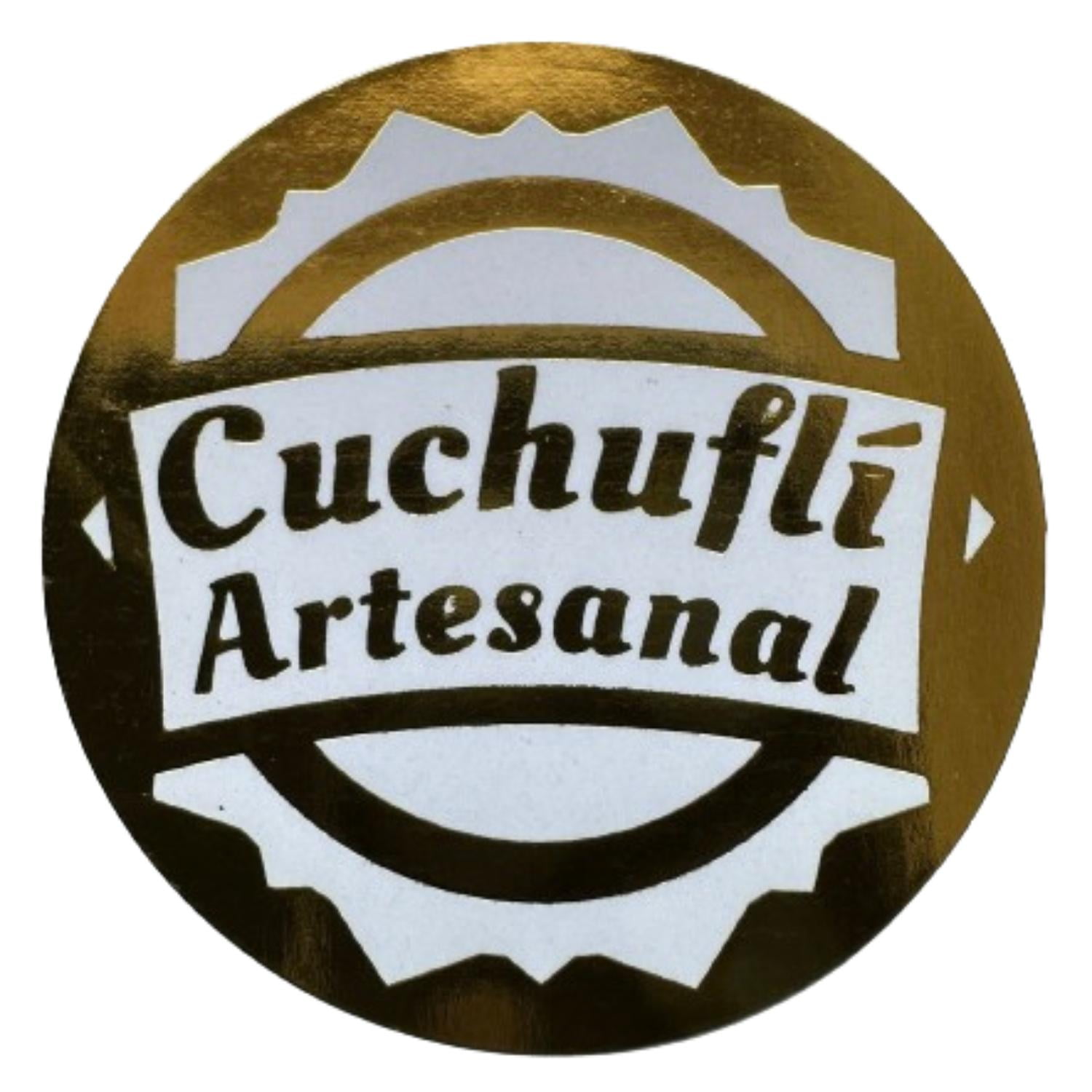 Sticker Cuchufli Artesanal Dorado 38mm 100un amarillo | Lider