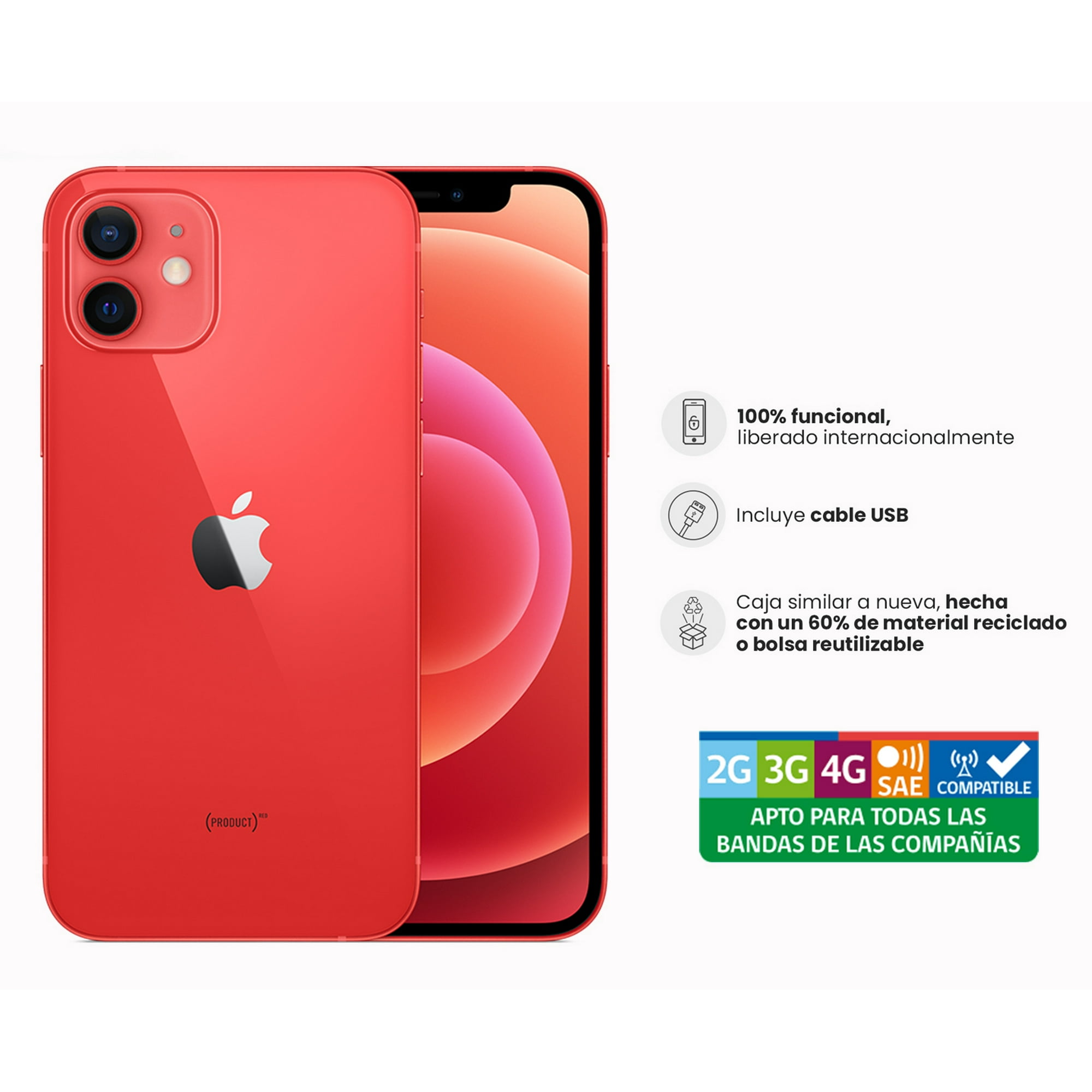 IPHONE 12 MINI (128GB) RED / ROJO - REACONDICIONADO | Lider