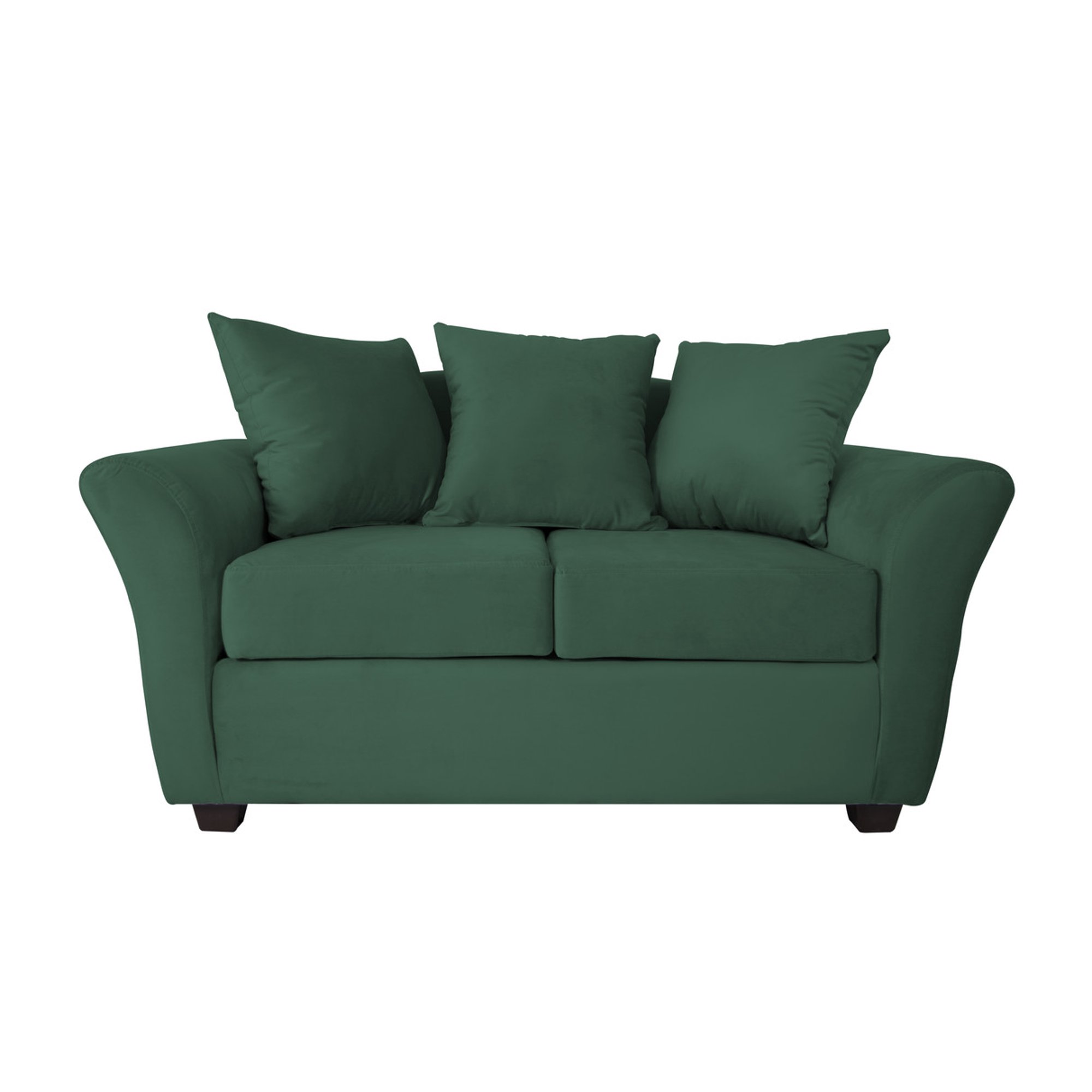 Sofa 2C Gaviota Felpa Verde Botella | Lider