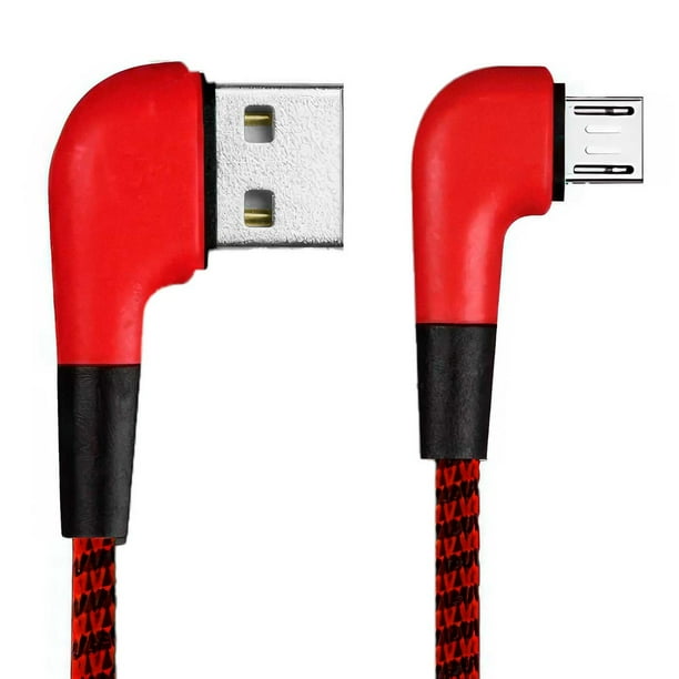 Cable Micro Usb Para Carga De Celular Con Conector En L multicolor | Lider