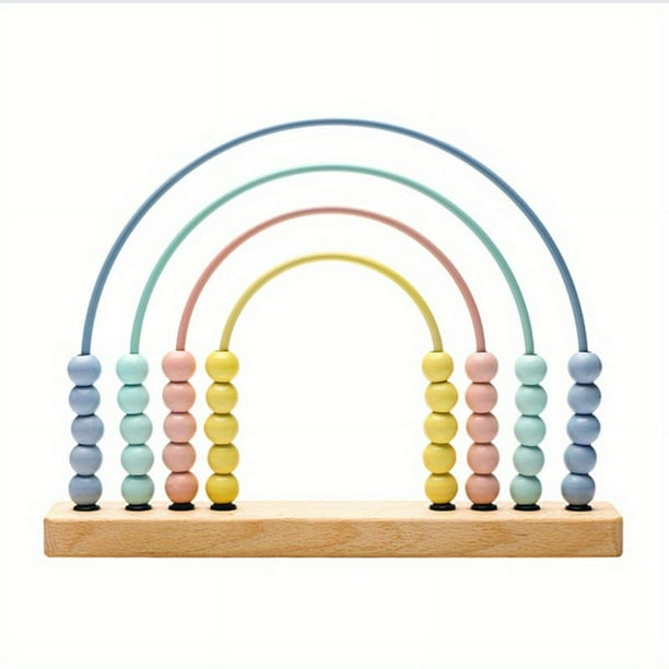 Colorful Bead Wooden Abacus,Child Early Educational Math-Learning Toy ...