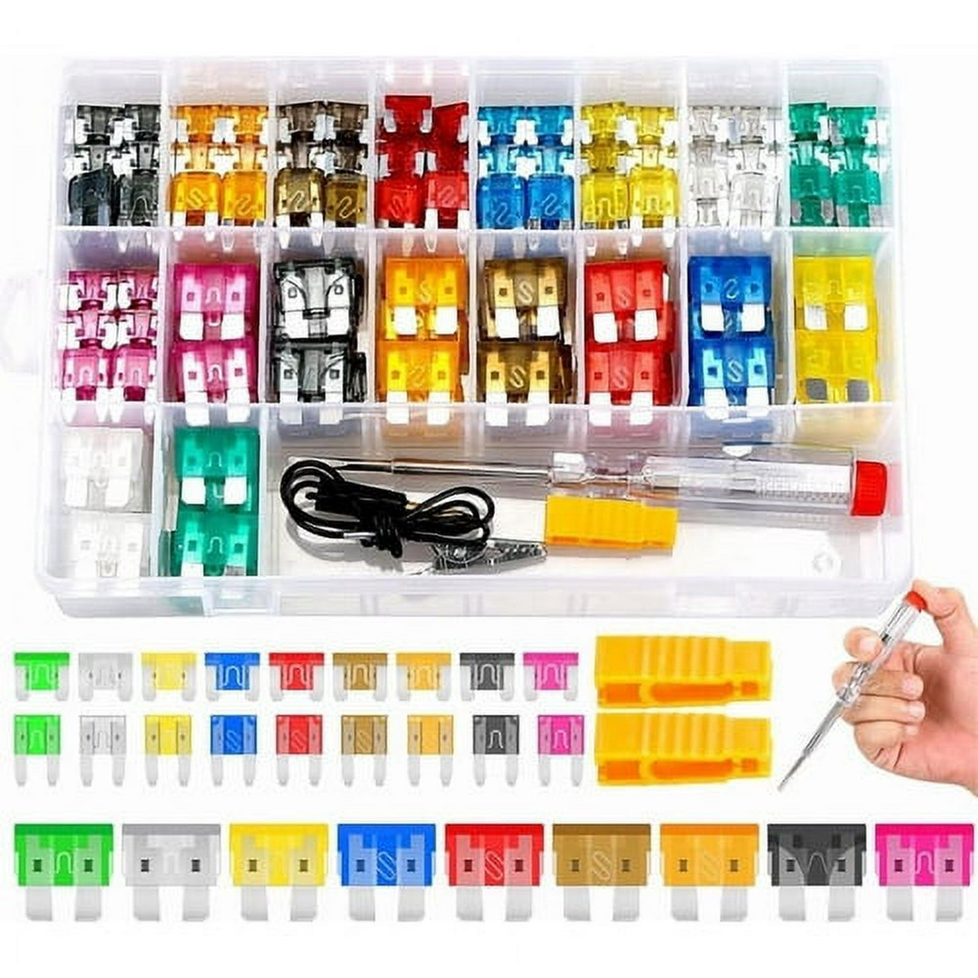 Kit 300pcs Fusible Para Auto Caja Fusibles Coche Automotriz | Lider