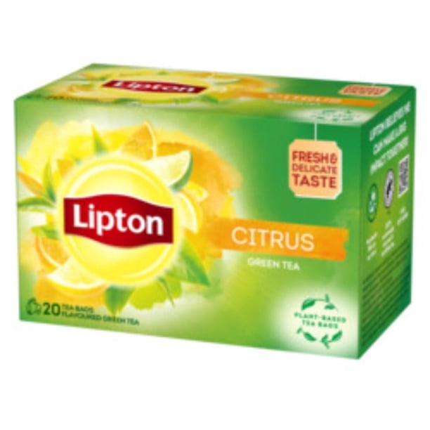LIPTON TE VERDE SABOR CITRUS 20 BOLSITAS | Lider