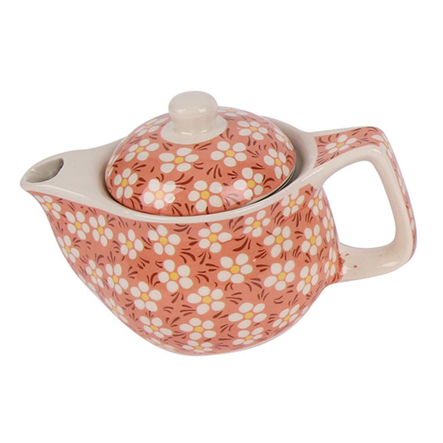 Tetera Cerámica con Filtro Infusor Naranja 375ml | Lider