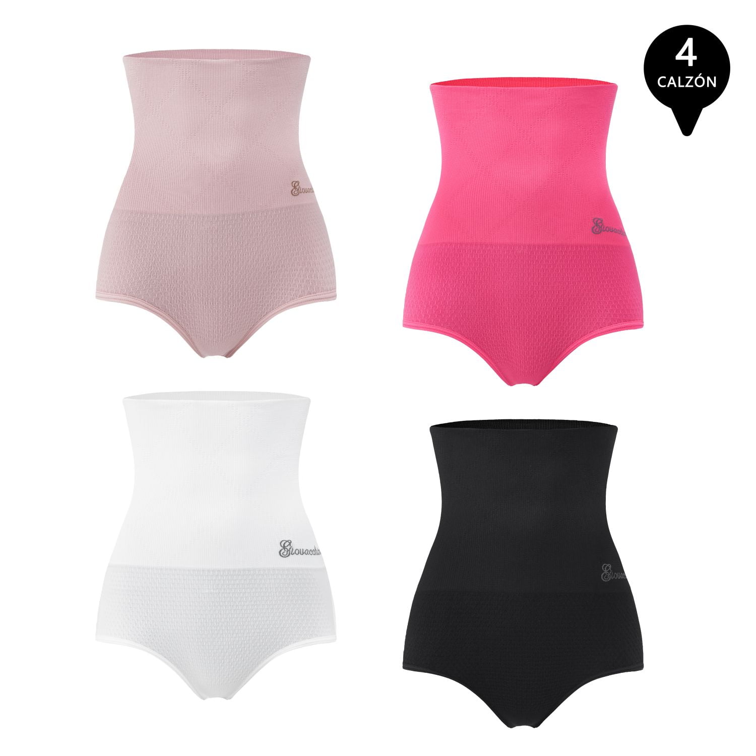 Pack de 4 Calzon Faja Reductor de Abdomen Levanta Gluteos Mujer | Lider