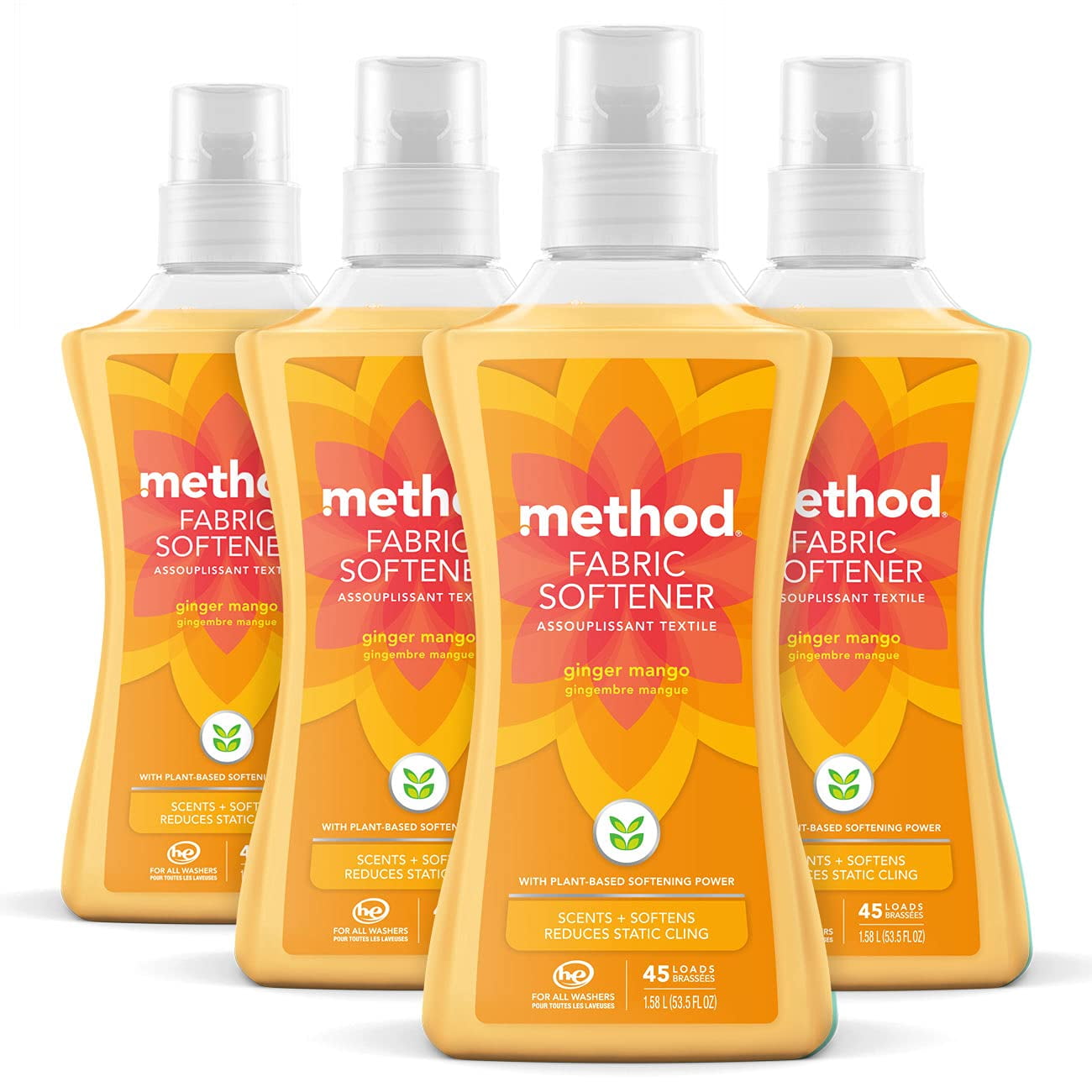 Suavizante de telas Method Ginger Mango 1,58 L (paquete de 4) | Lider