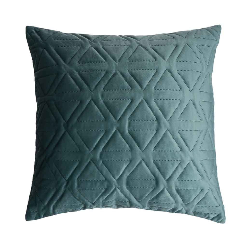 Cojín Triangle Pespuntes Verde BVS | Lider