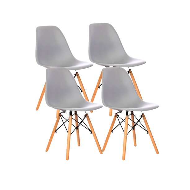 Pack de 4 Sillas Eames Grises | Lider