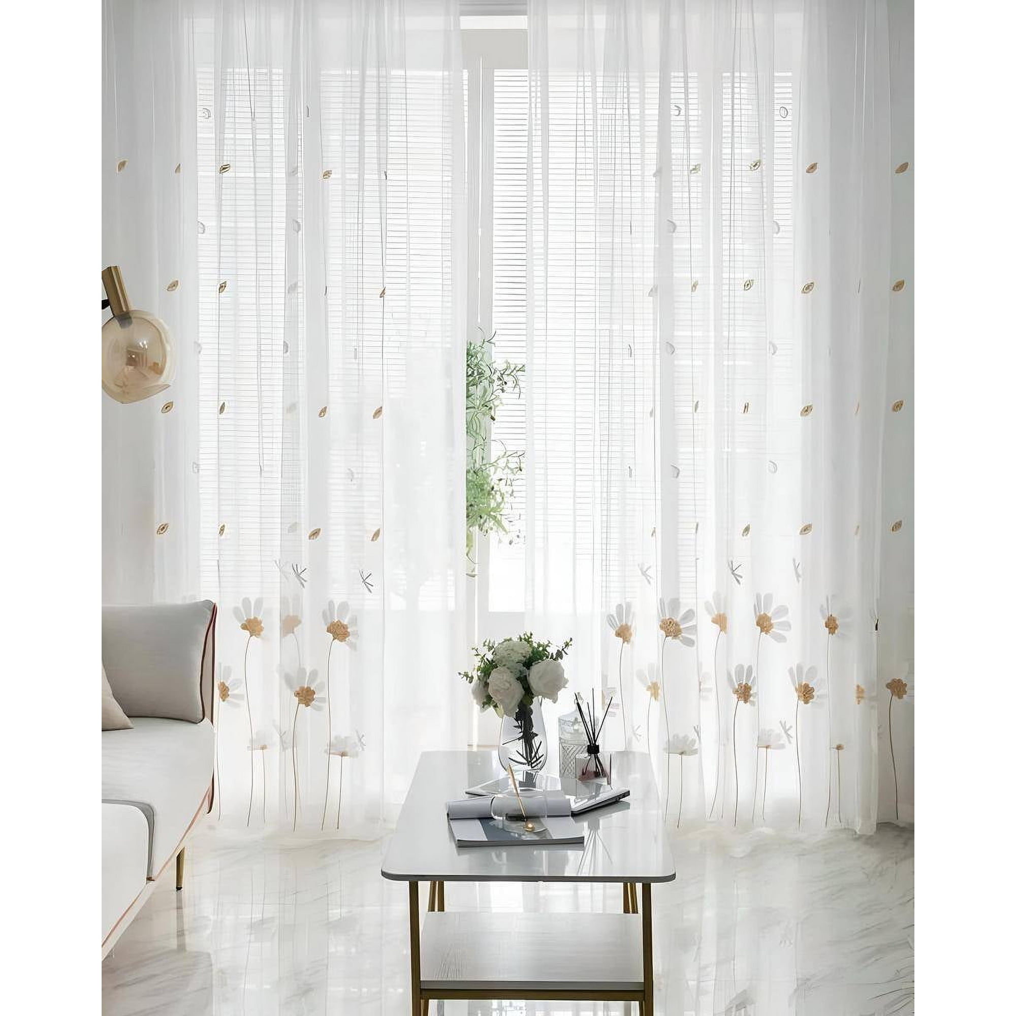 Pack de Visillo transparente con textura 140x230cm | Lider