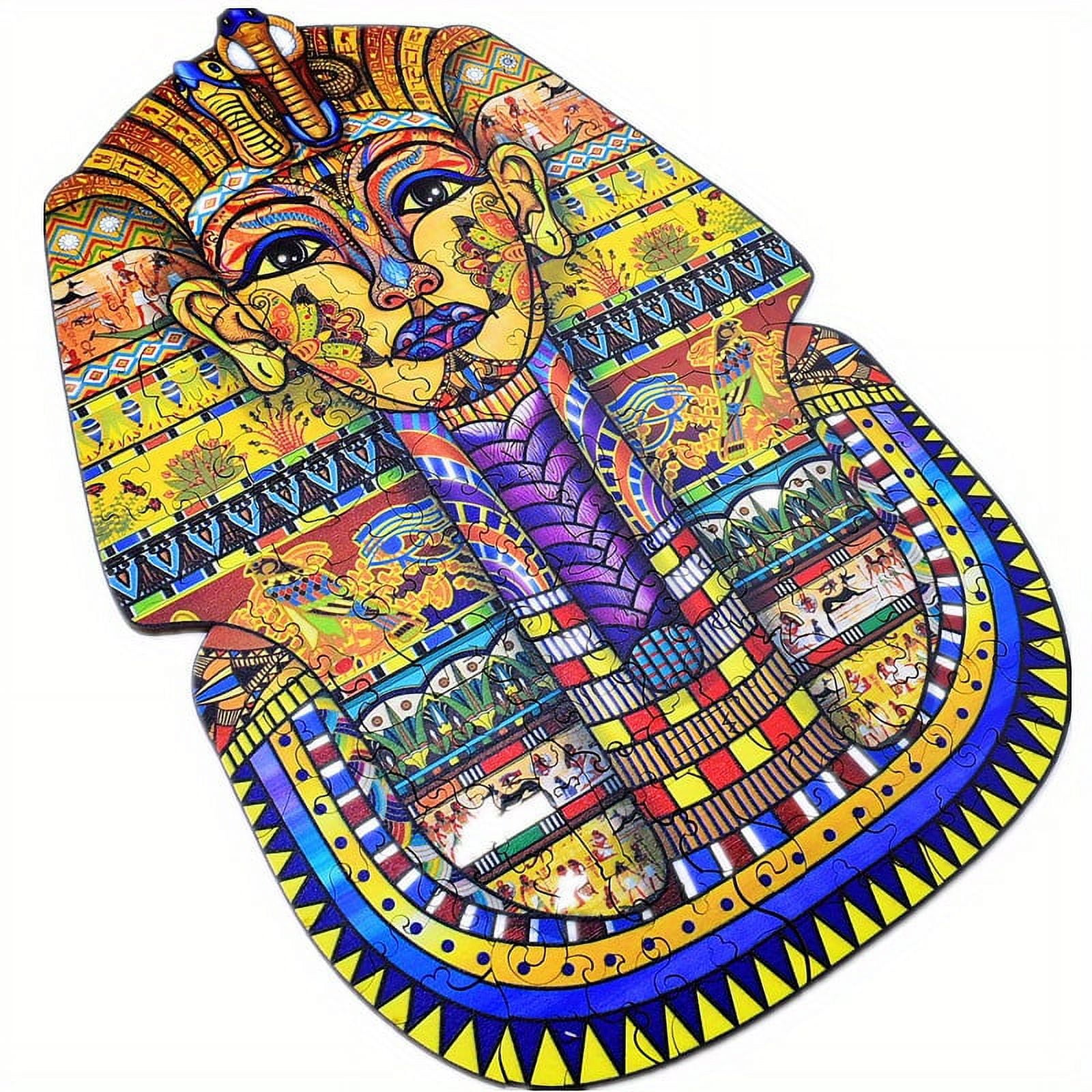 Wooden Animal Jigsaw Puzzle, Pharaoh DIY Wooden Puzzle For Adults Child ...