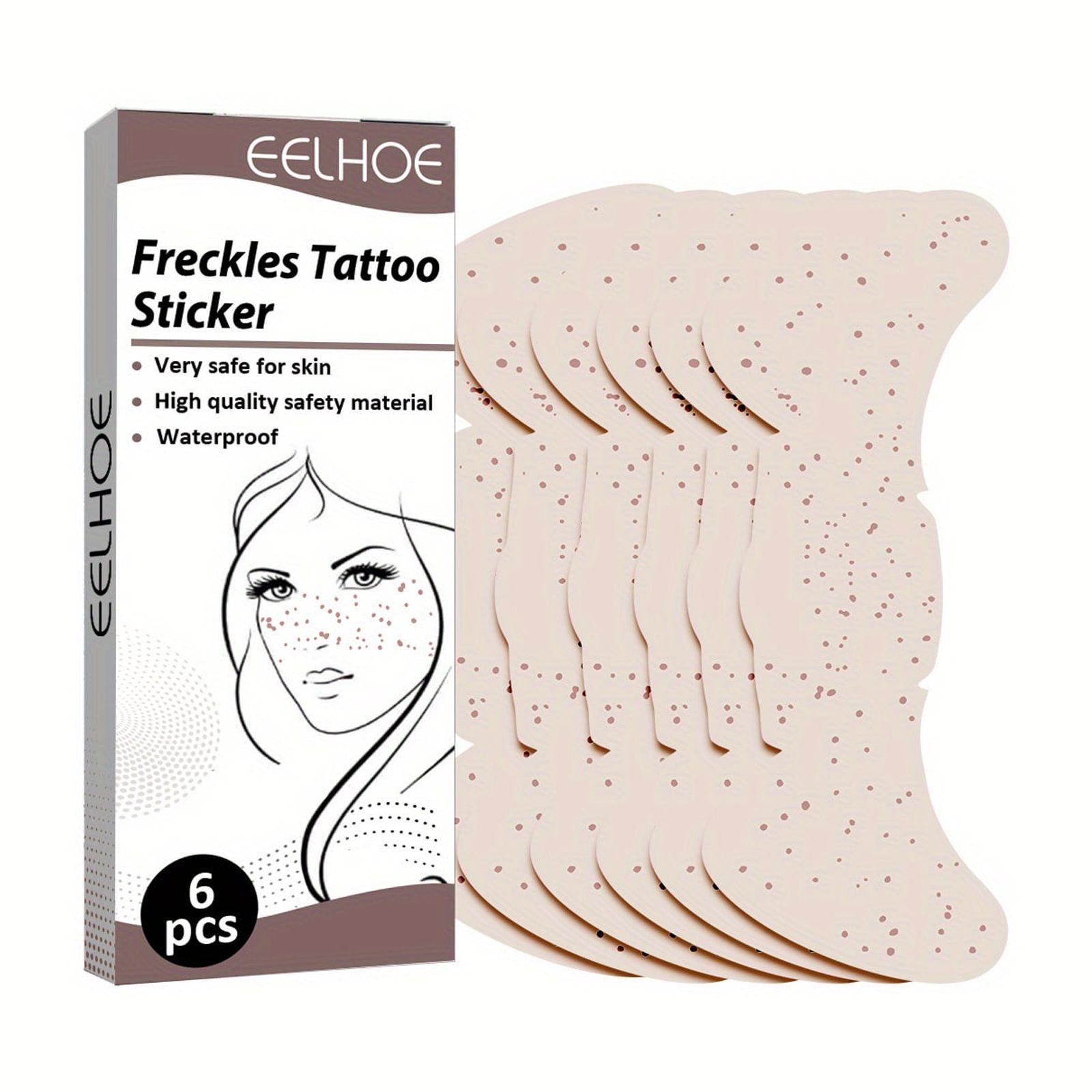 Long-Lasting Freckle Tattoo Stickers - Realistic and Waterproof Facial ...