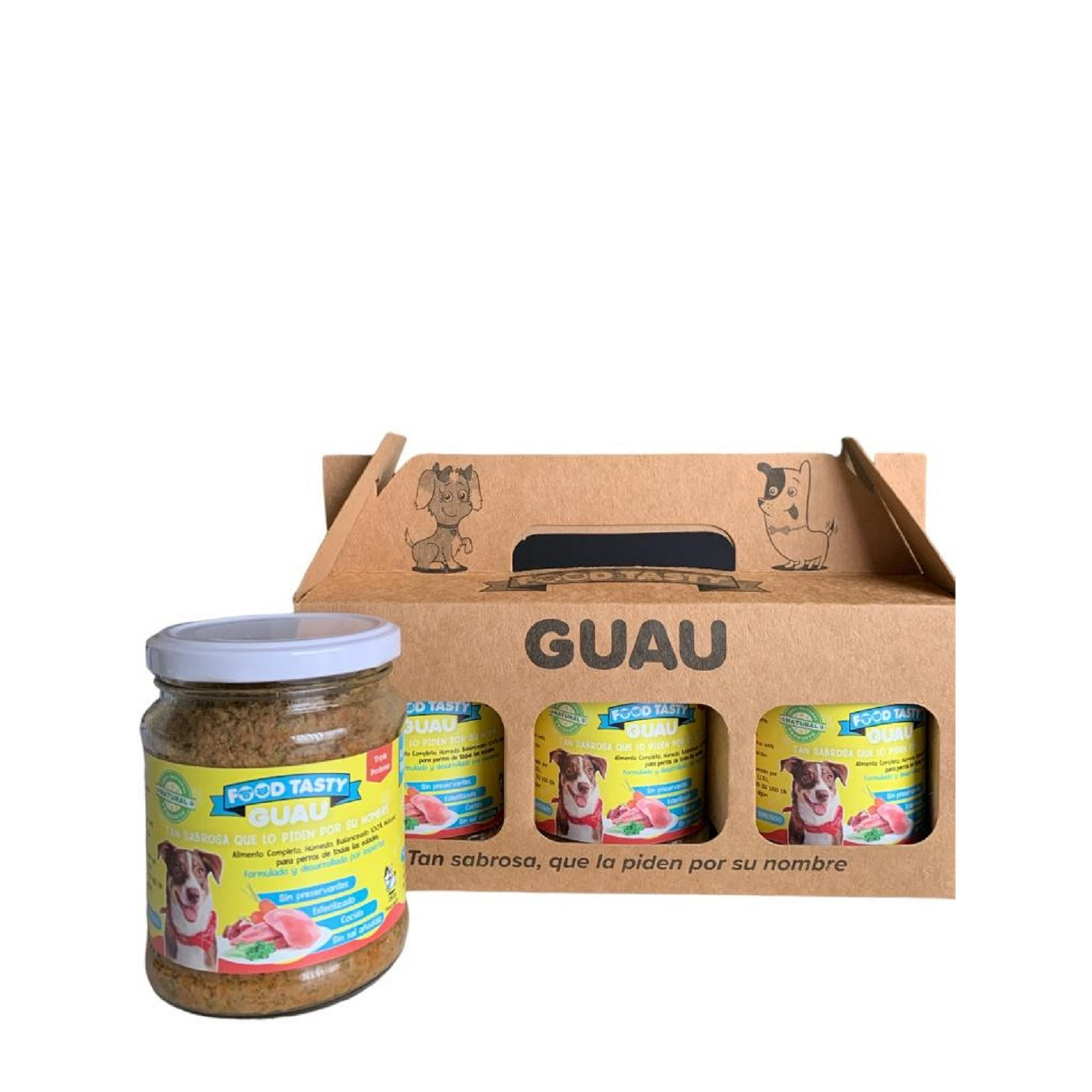 Alimento Húmedo Guau Tripack Triple Proteina | Lider