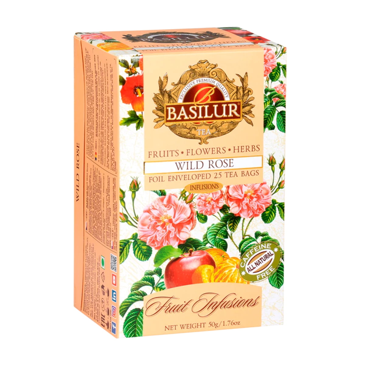 Te Basilur infusion Sin teina Wild Rose 20 bolsas | Lider