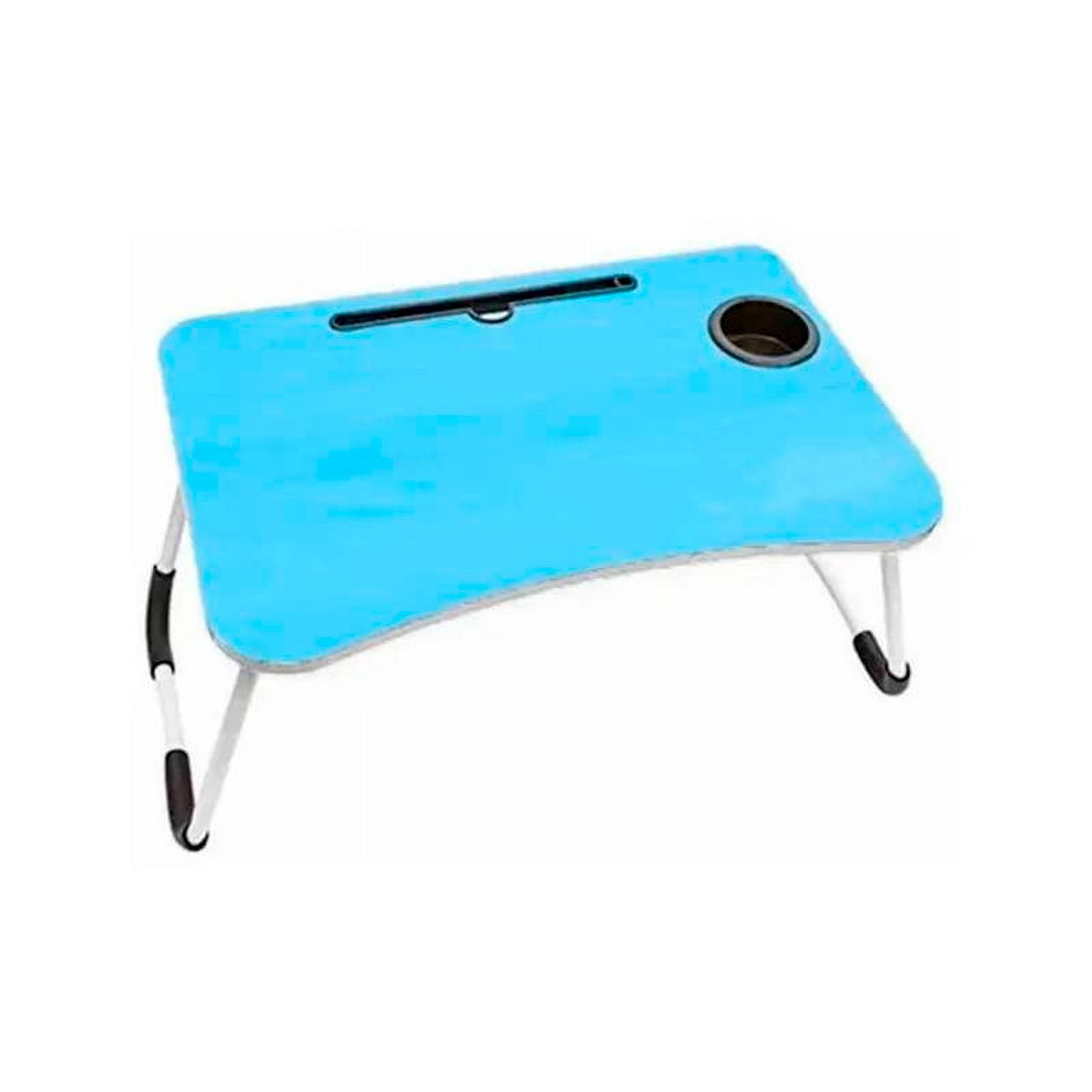 Mesa Plegable Para Cama Y Notebook Multifuncional De Madera Celeste | Lider