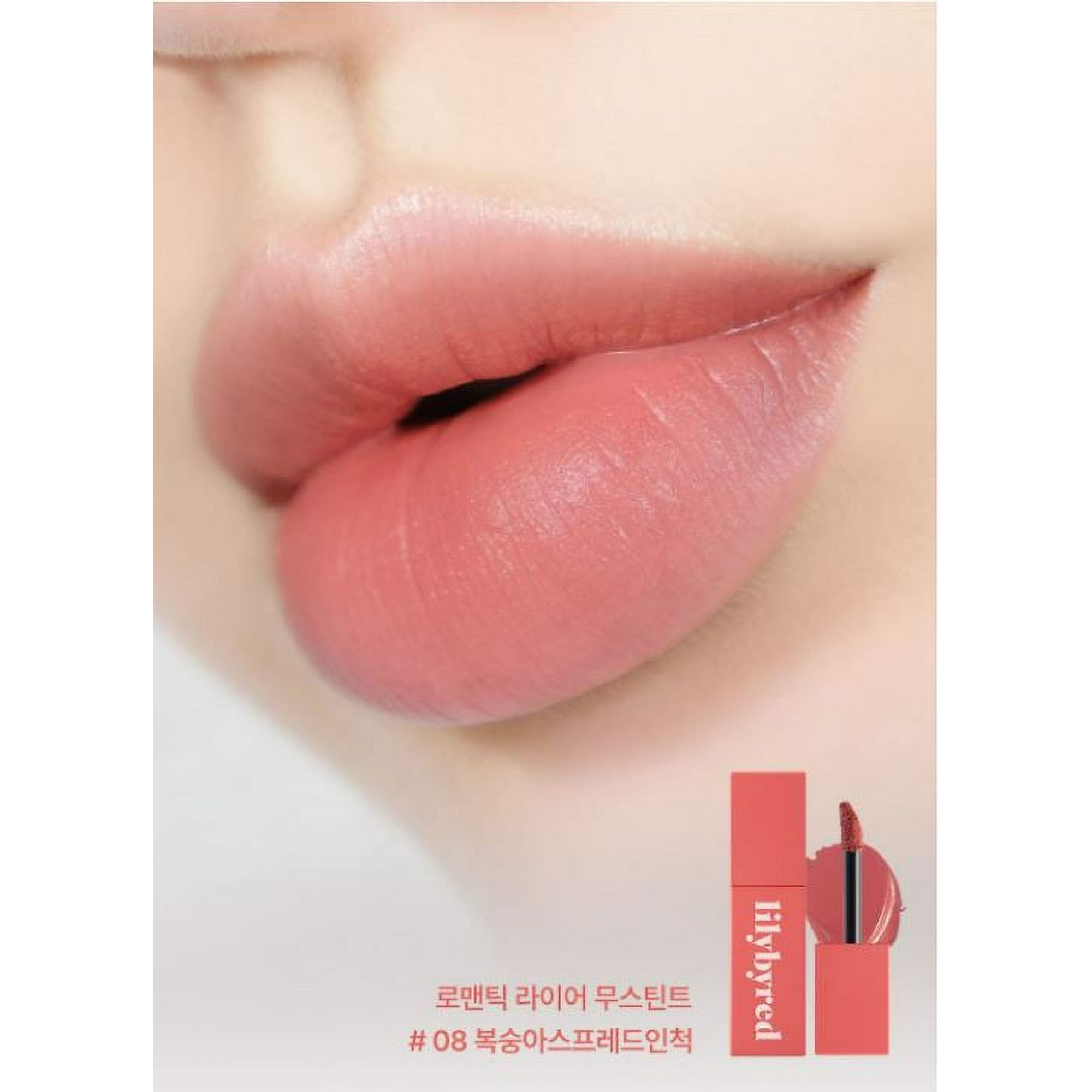 Tinte De Labios Coreano Con Acabado Mate, Romantic Liar Mousse Tint 08 ...