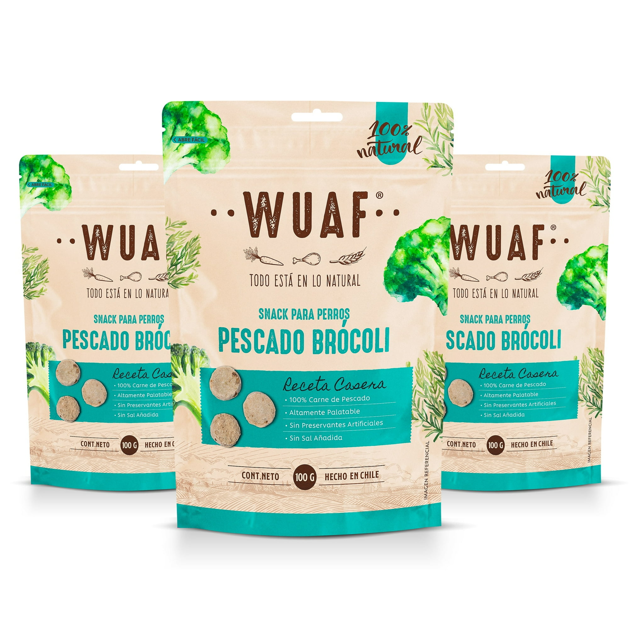 Pack 3un. Receta Casera Pescado Wuaf 100gr | Lider