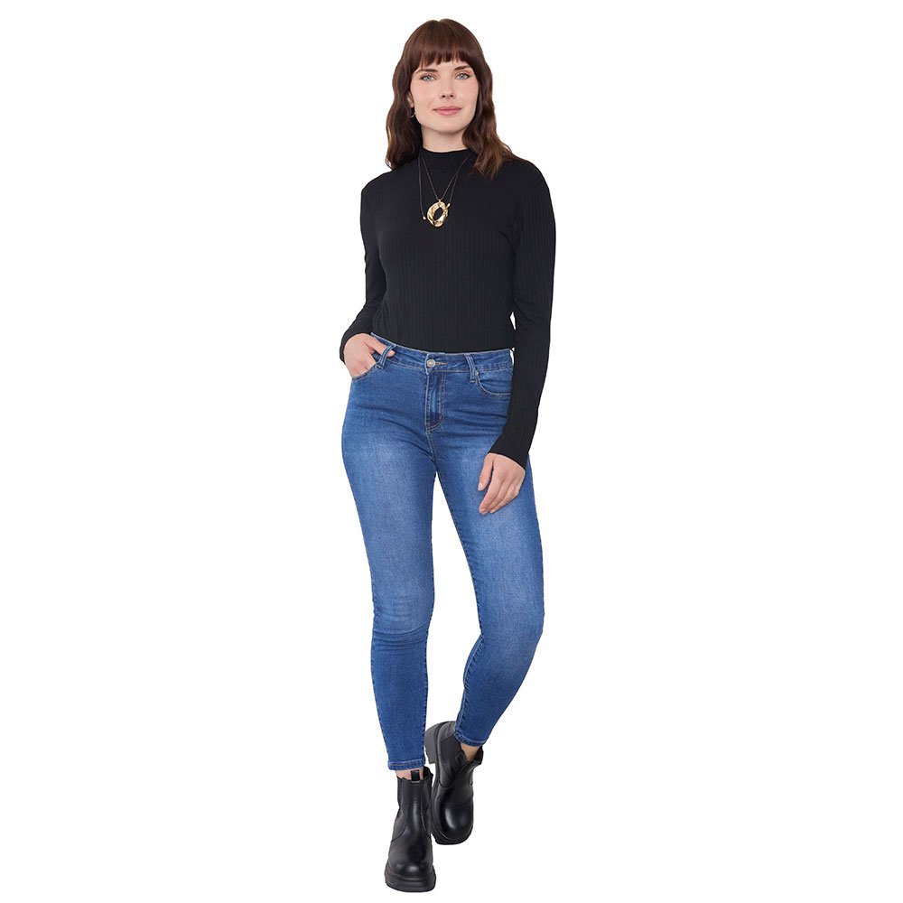 Jeans Mujer Azul Medio Calce Skinny Corona | Lider